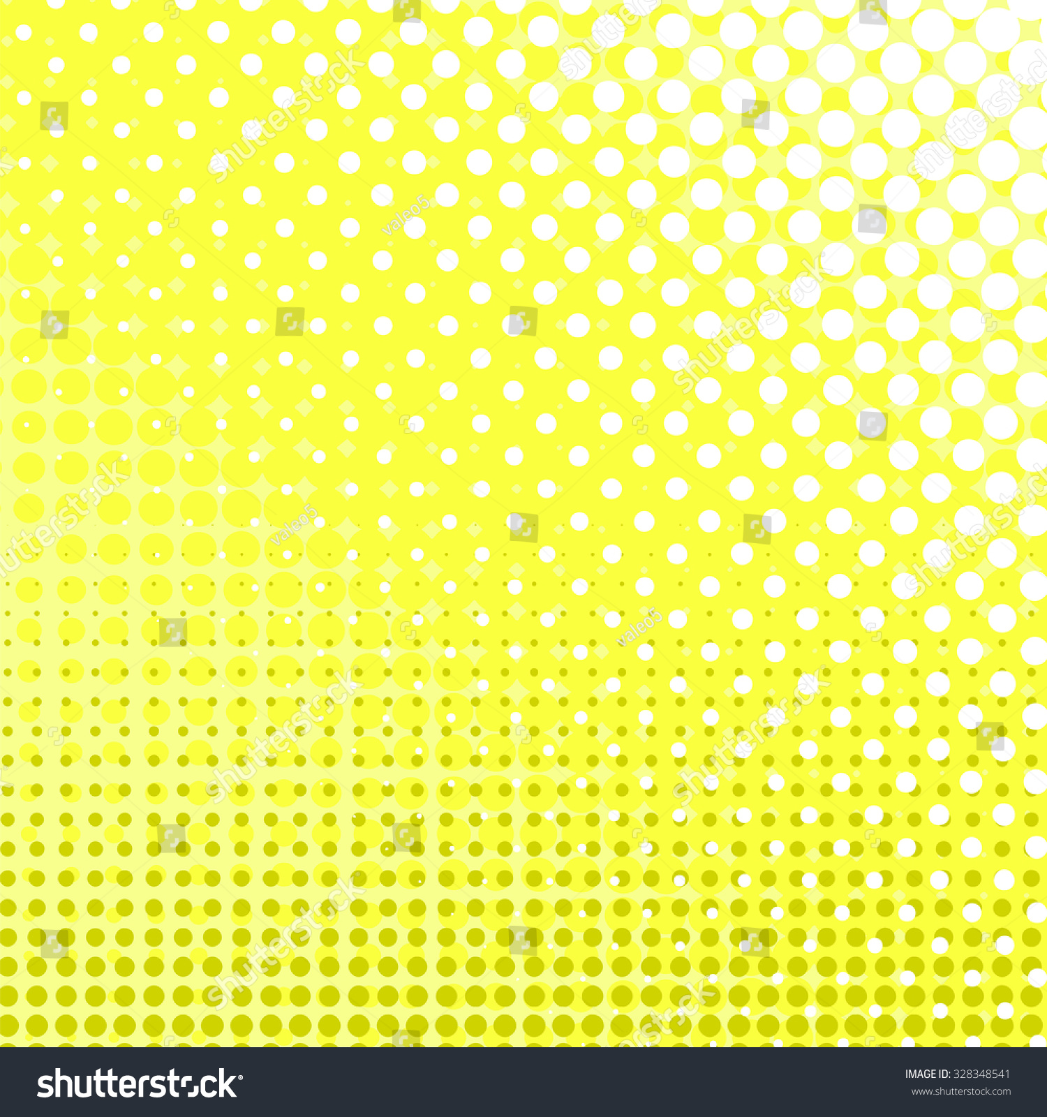 Vector Halftone Patterns Set Yellow Dots Stock Vector (Royalty Free ...