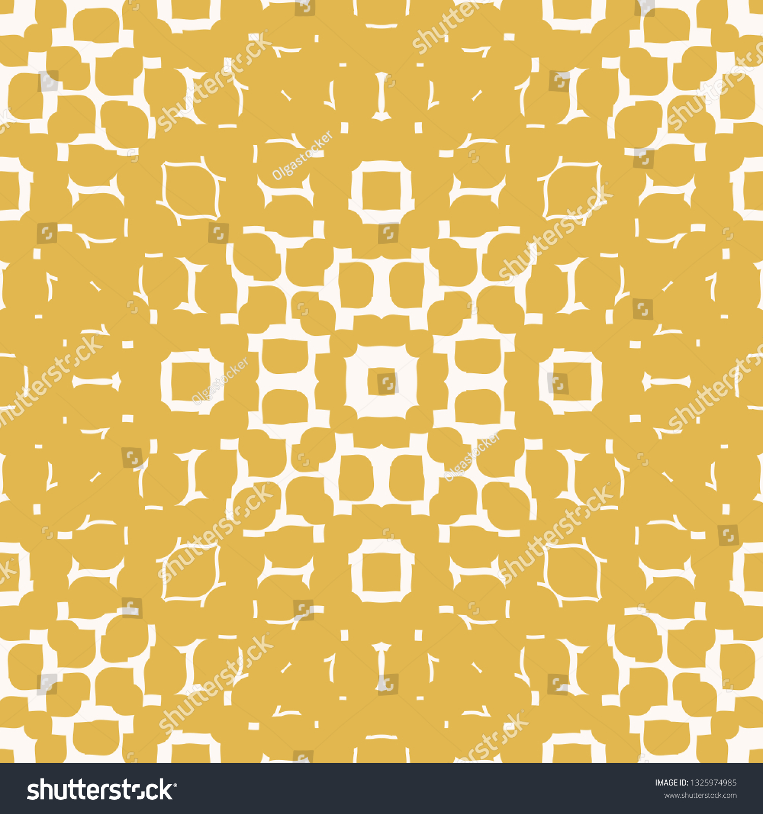 Vector Halftone Seamless Pattern Yellow White Stock Vector (Royalty ...