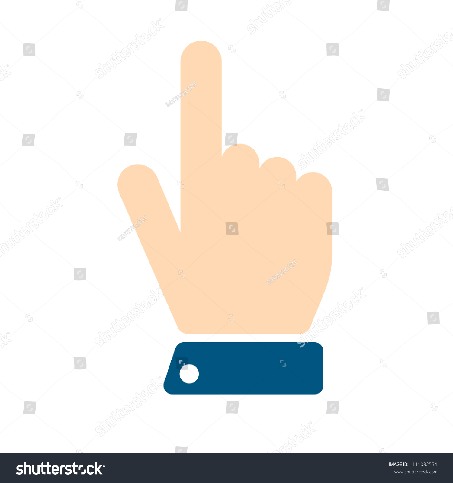 Vector Hand Cursor Illustration Mouse Pointer: vector de stock (libre ...