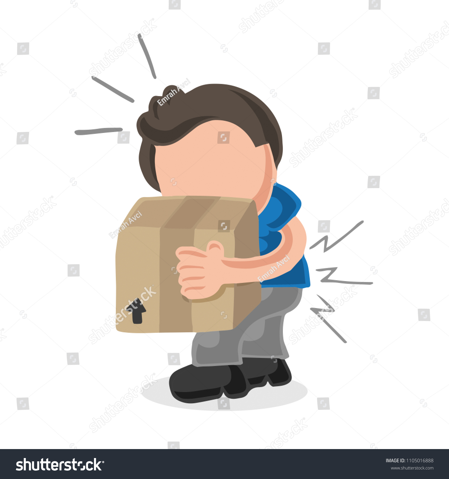 Vector Handdrawn Cartoon Illustration Man Walking Vector De Stock