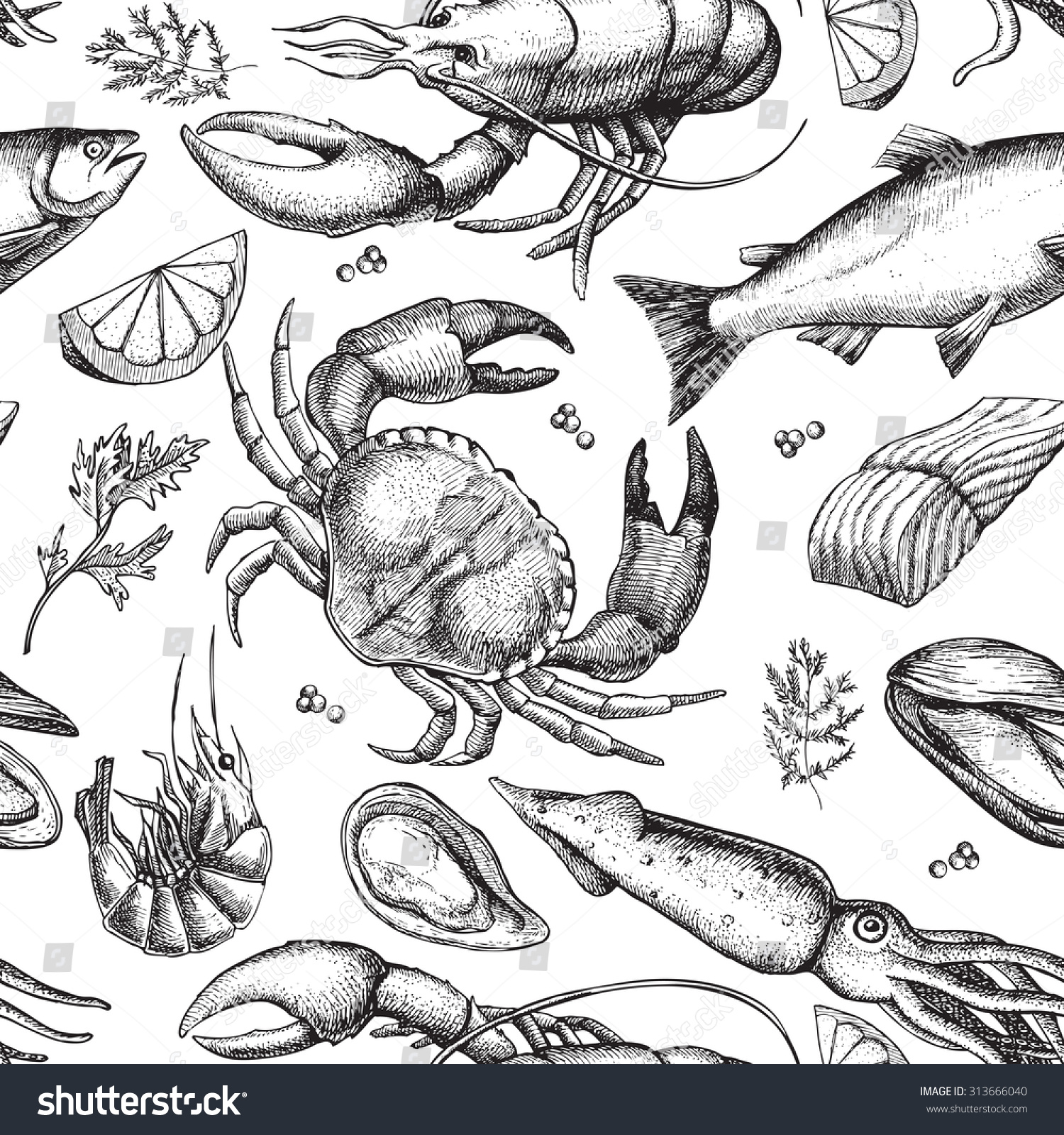 35.775 imagens de Hand drawing sea food Imagens, fotos stock e vetores ...