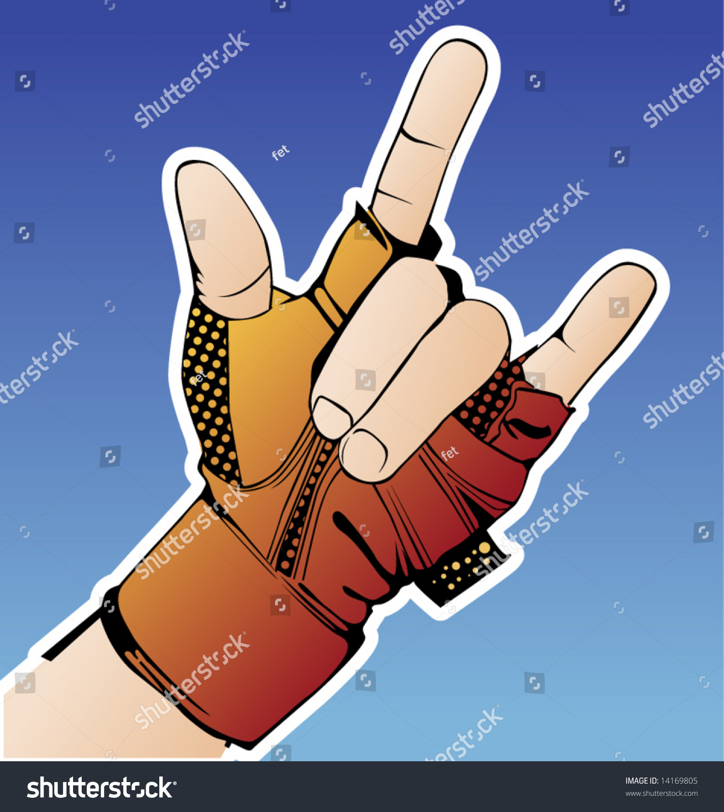 Vector Hand Glove Cycle Stock Vector (Royalty Free) 14169805 | Shutterstock