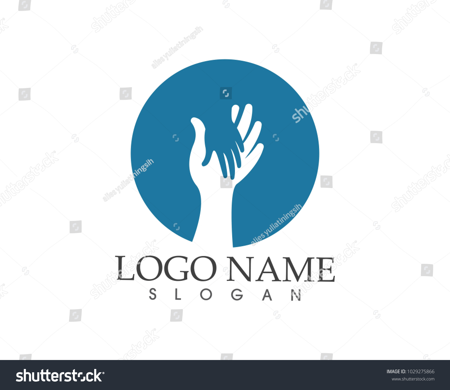Vektor Stok Vector Hand Stylized Logo (Tanpa Royalti) 1029275866 ...