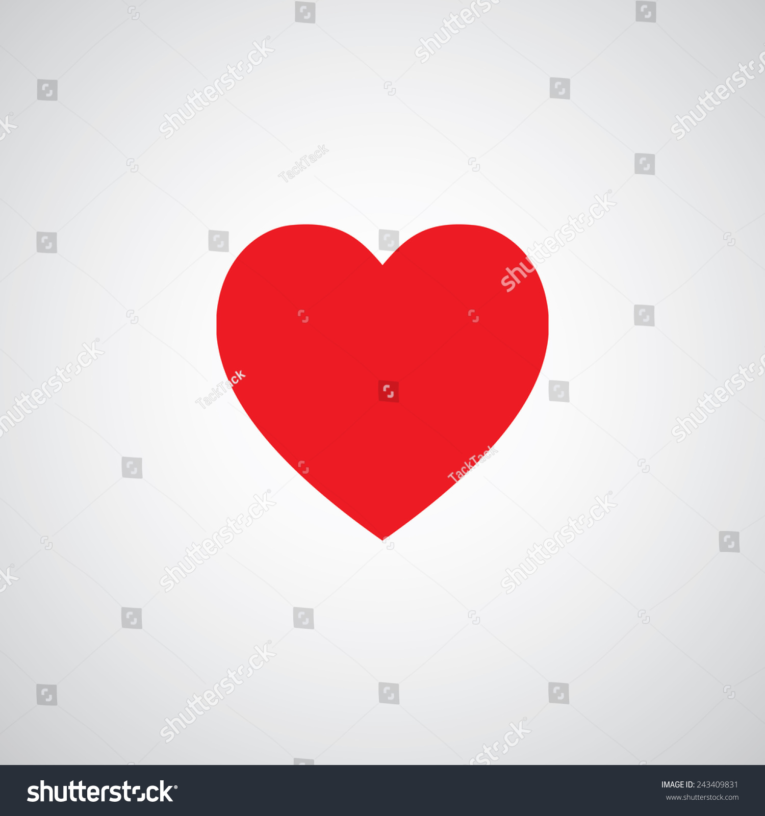 Vector Heart Shape Symbol Design Stock Vector (Royalty Free) 243409831 ...