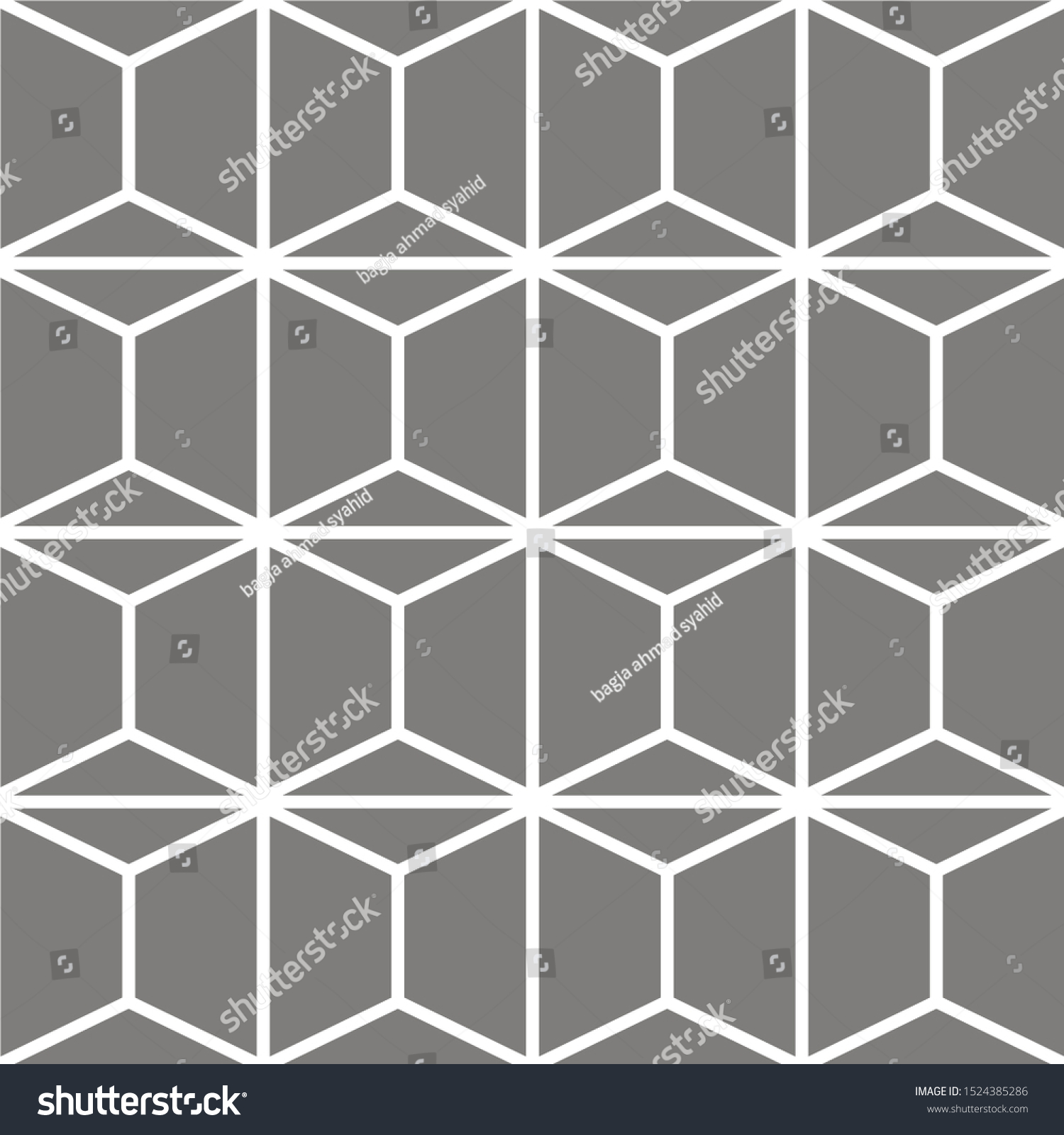 Vector Hexagon Seamless Texture Modern Geometric Stock Vector (Royalty ...