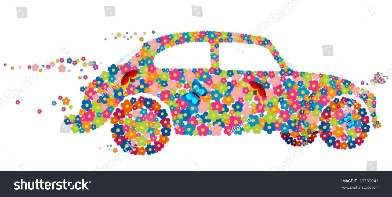 1,428 Painting of car with flowers Images, Stock Photos & Vectors ...