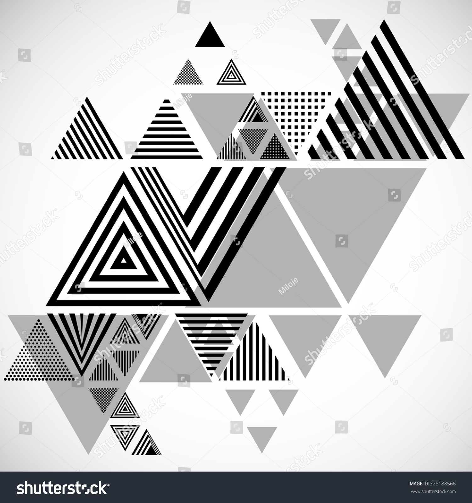 Vector Hipster Triangle Background Pattern Abstract Stock Vector ...