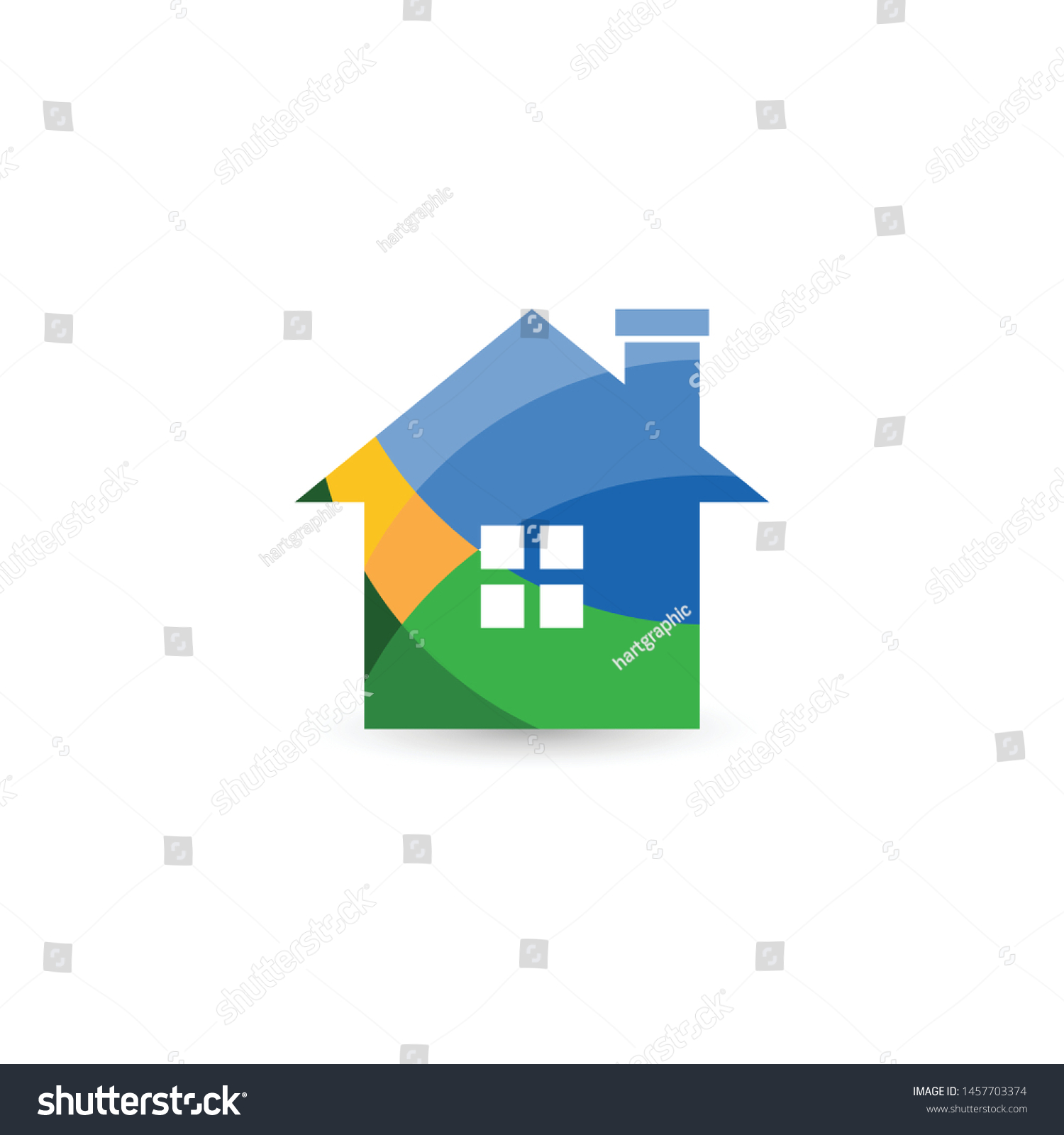 Vector Home Logo Isolated On White Stock Vector (Royalty Free ...