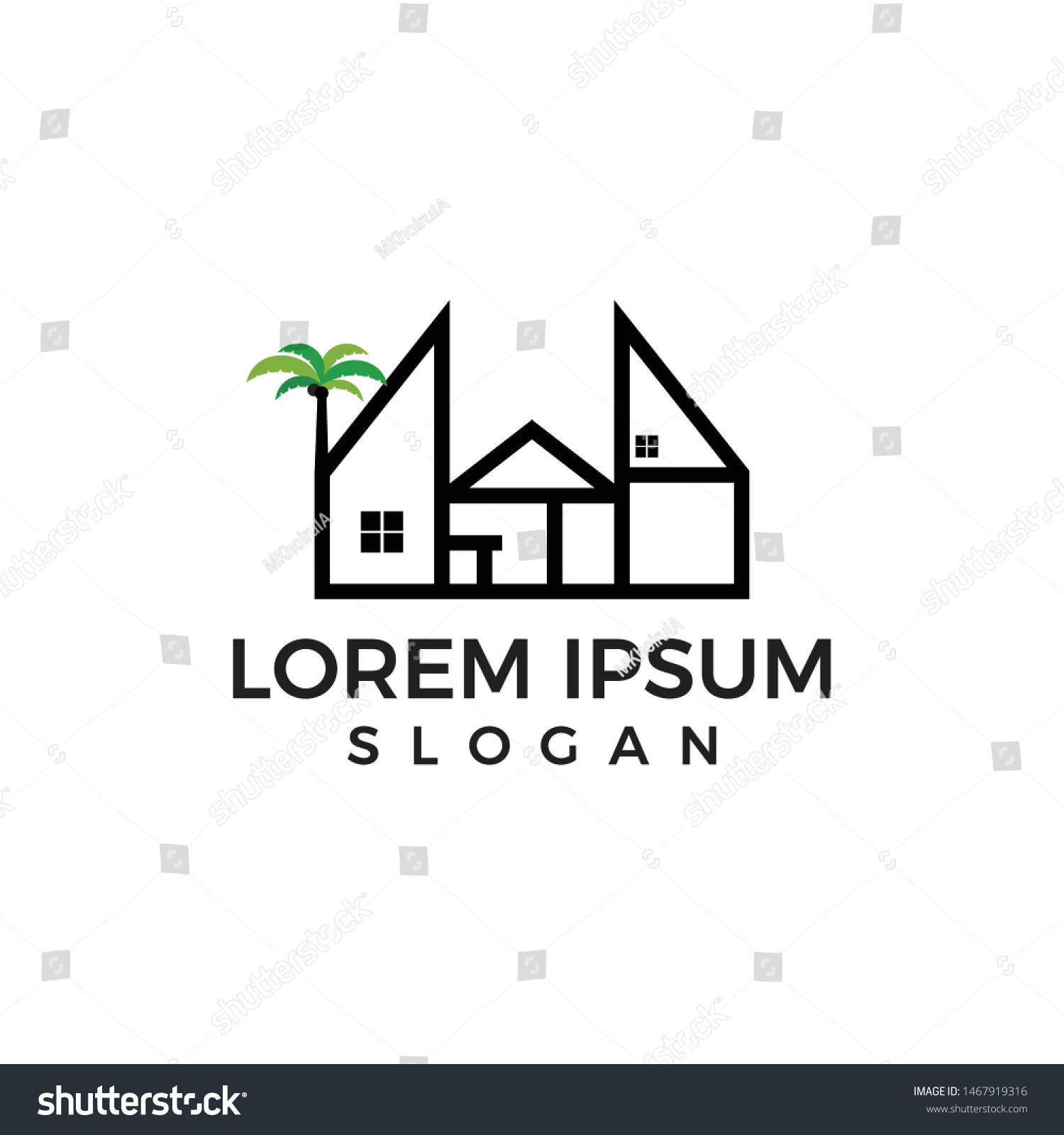 Vector House Graphic Logo Stock Vector (Royalty Free) 1467919316 ...