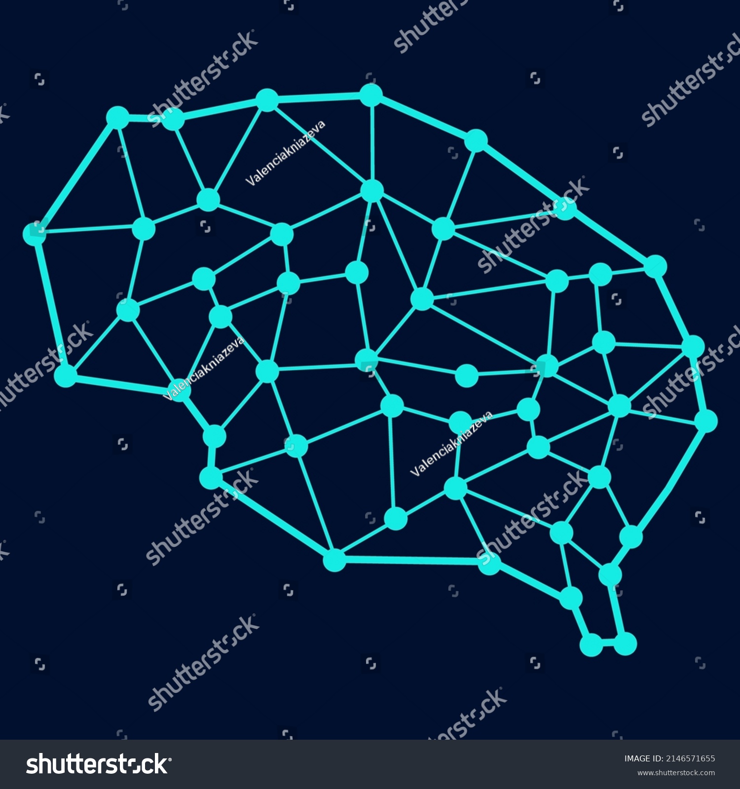 Vector Human Brain Scan Flat Icon Stock Vector (Royalty Free ...