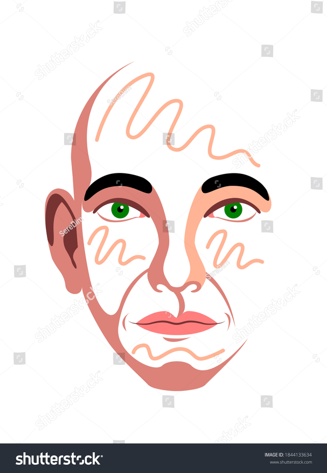 Vector Human Logo Graphic Style Stock Vector (Royalty Free) 1844133634 ...