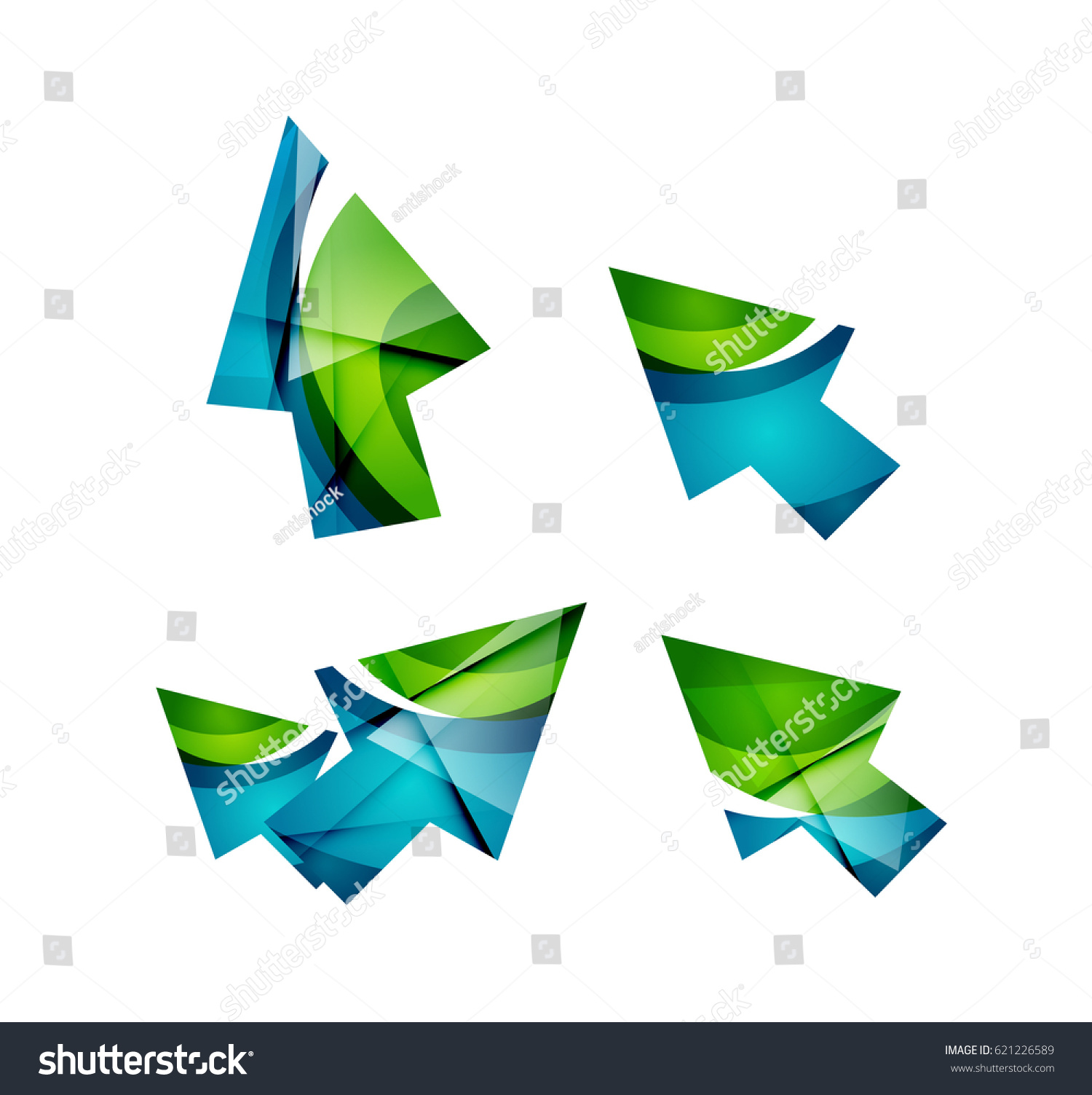 Vector Icon Arrow Mouse Pointer Directional Stock Vector (Royalty Free ...