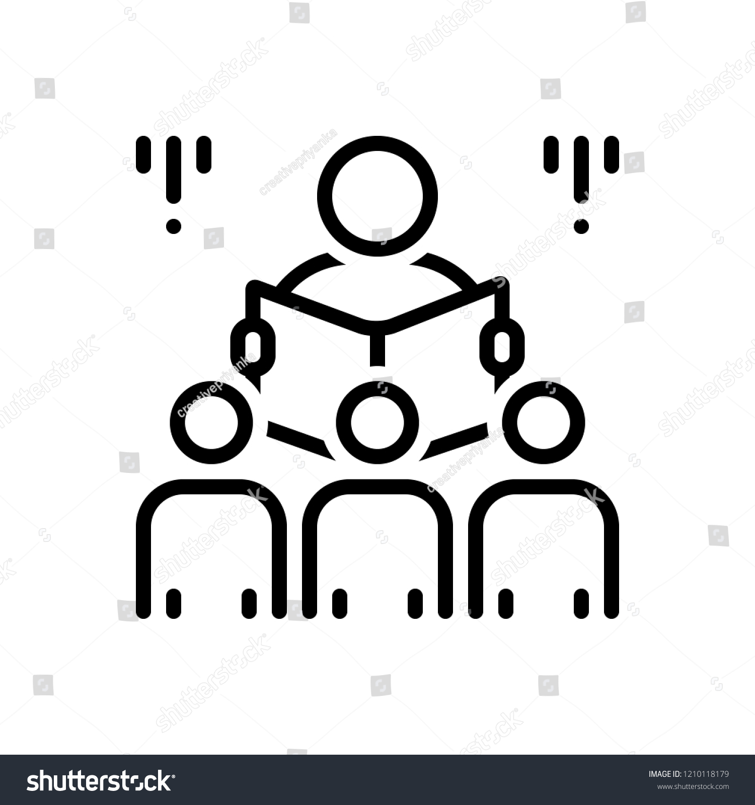 Vector Icon Storyteller Stock Vector (Royalty Free) 1210118179