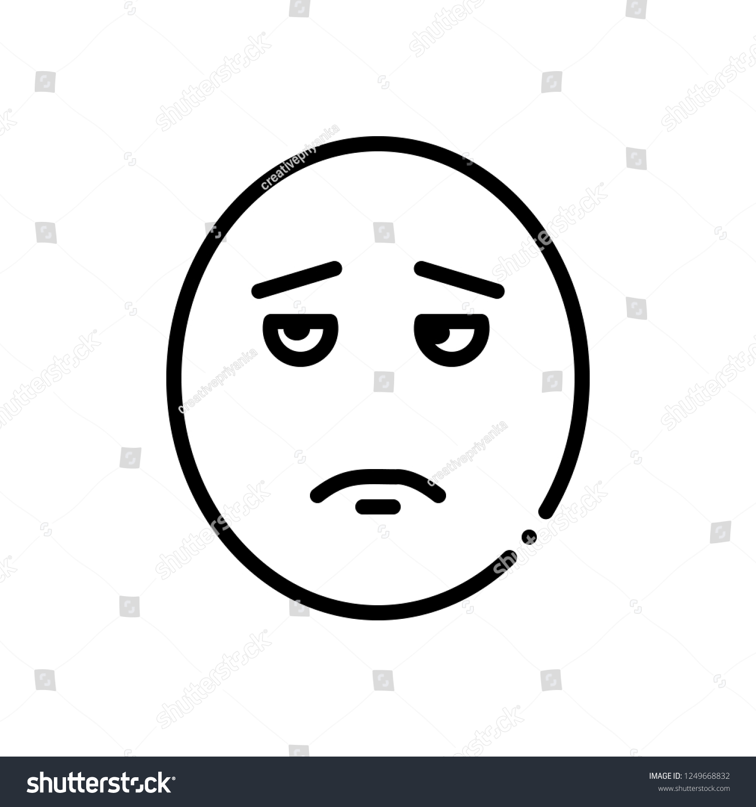 Vector Icon Unsanitary Stock Vector (Royalty Free) 1249668832