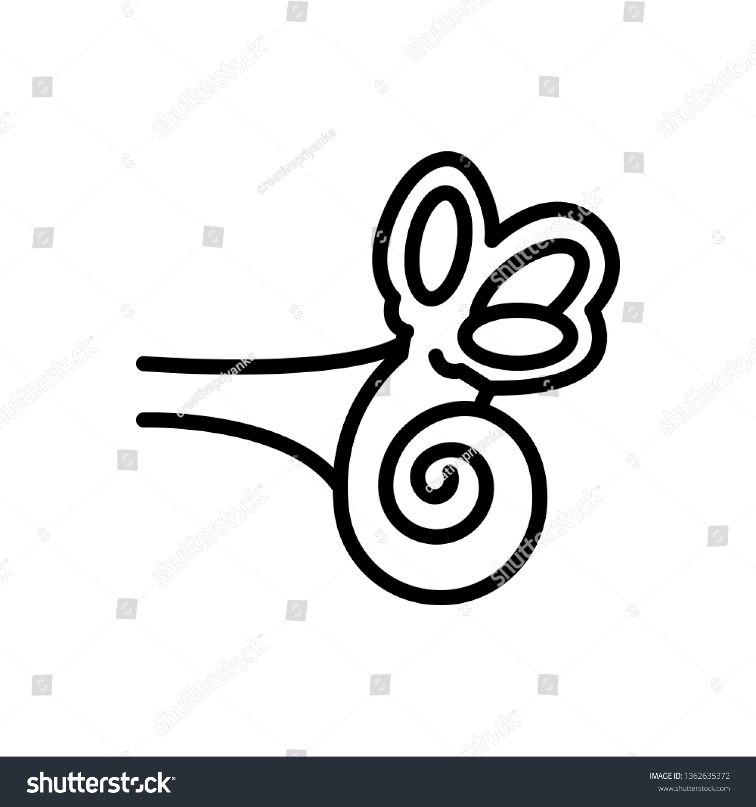 Vector Icon Vestibular System: เวกเตอร์สต็อก (ปลอดค่าลิขสิทธิ์ ...