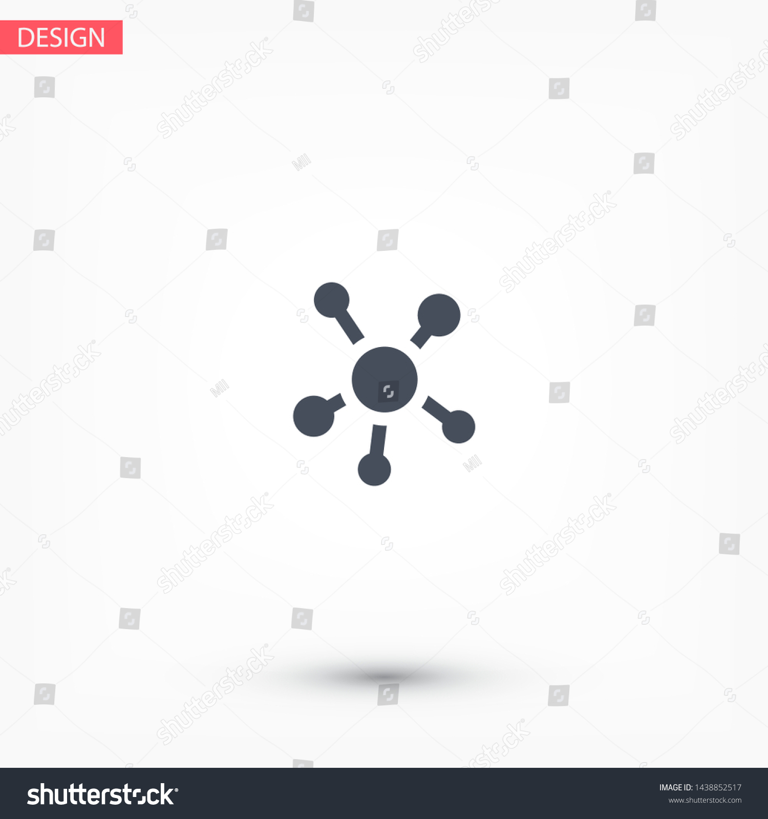 Vector Icon Molecules Lorem Ipsum Illustration Stock Vector (Royalty ...