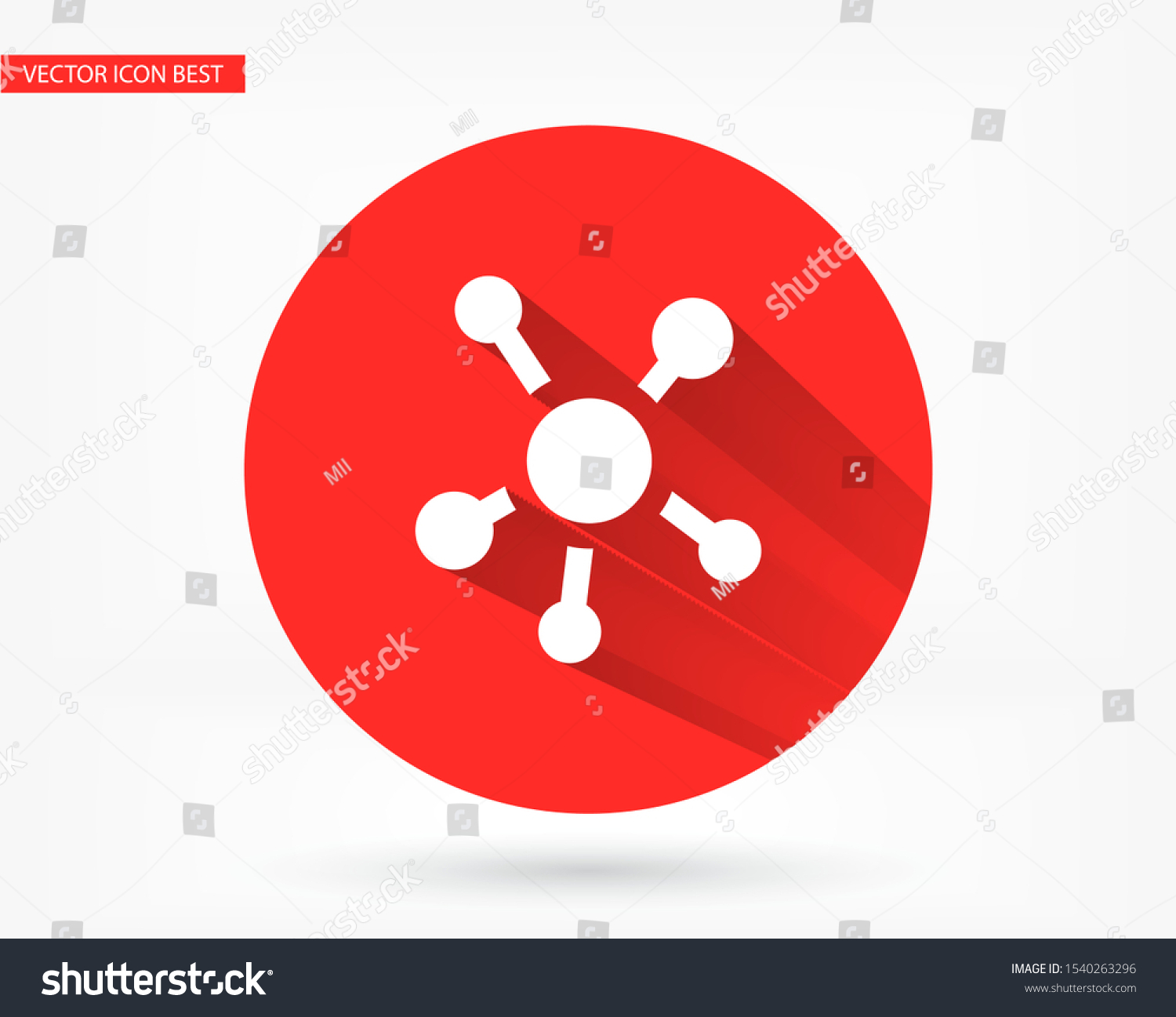 Vector Icon Molecules Lorem Ipsum Illustration Stock Vector (Royalty ...