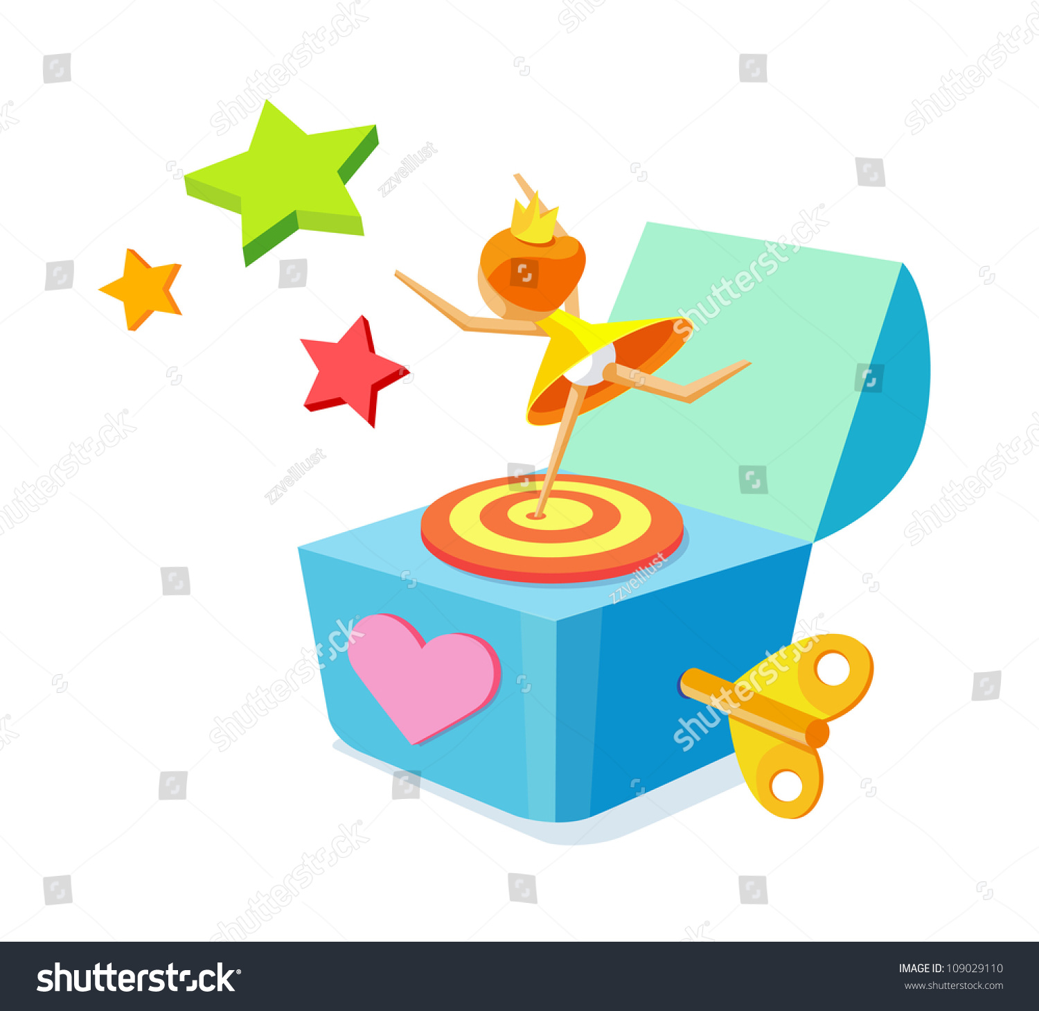 Vector Icon Music Box Stock Vector (Royalty Free) 109029110