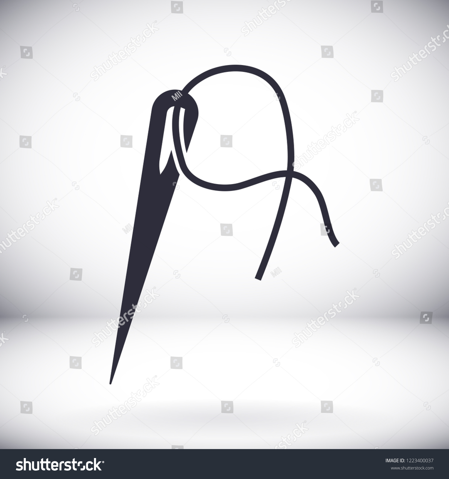 Vector Icon Needle 10 Eps Stock Vector (Royalty Free) 1223400037 ...