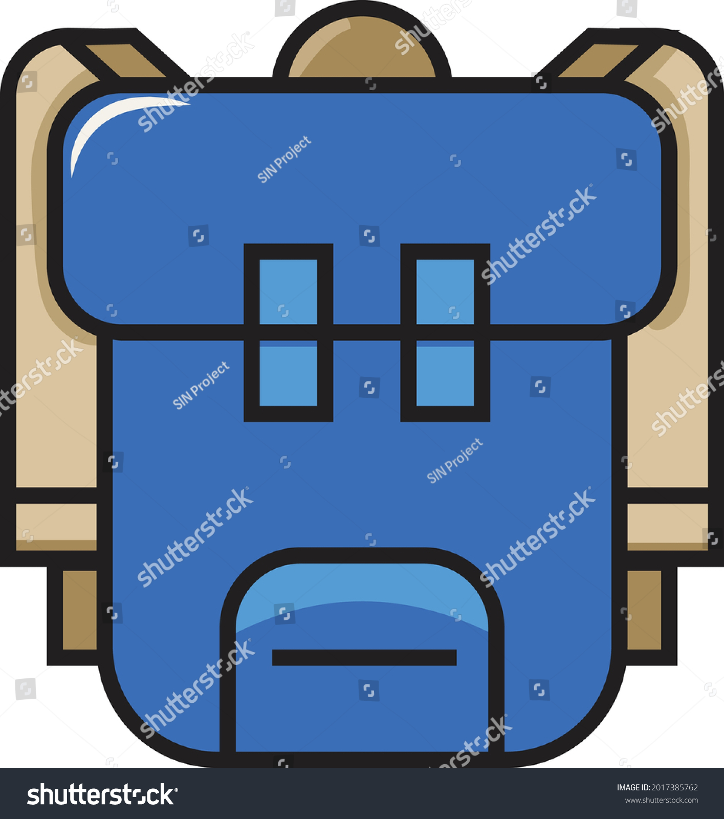 Vector Icon Perfect Pixel Back School Stock Vector (Royalty Free ...
