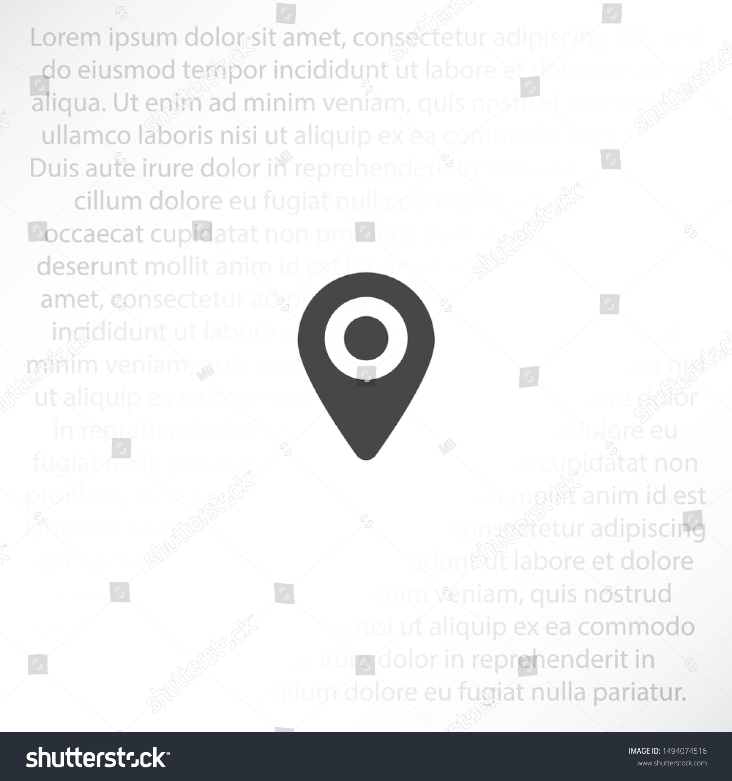 Vector Icon Search Map 10 Eps Stock Vector (Royalty Free) 1494074516 ...