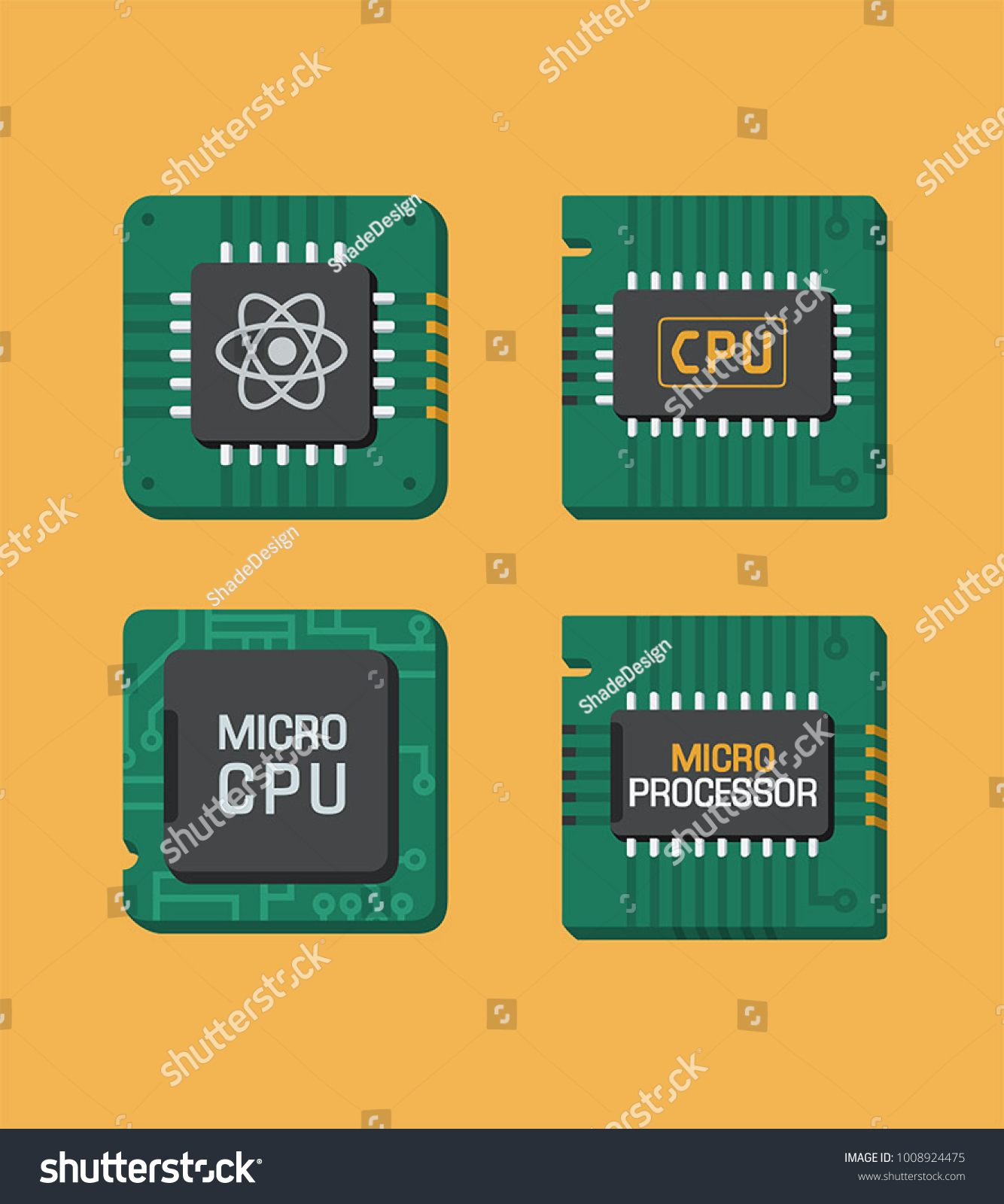 Cartoon_cpu_chip_processor Images, Stock Photos & Vectors | Shutterstock