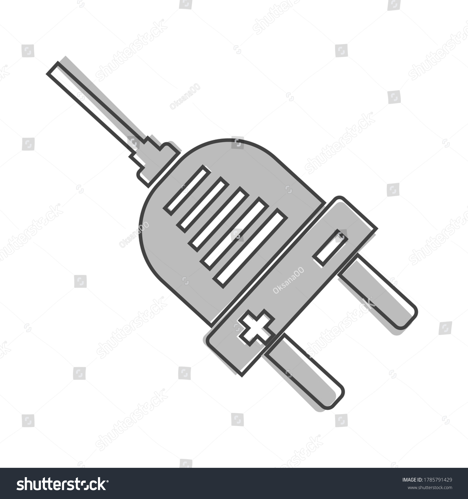 Vector Icon Socket Cartoon Style On Stock Vector (Royalty Free ...