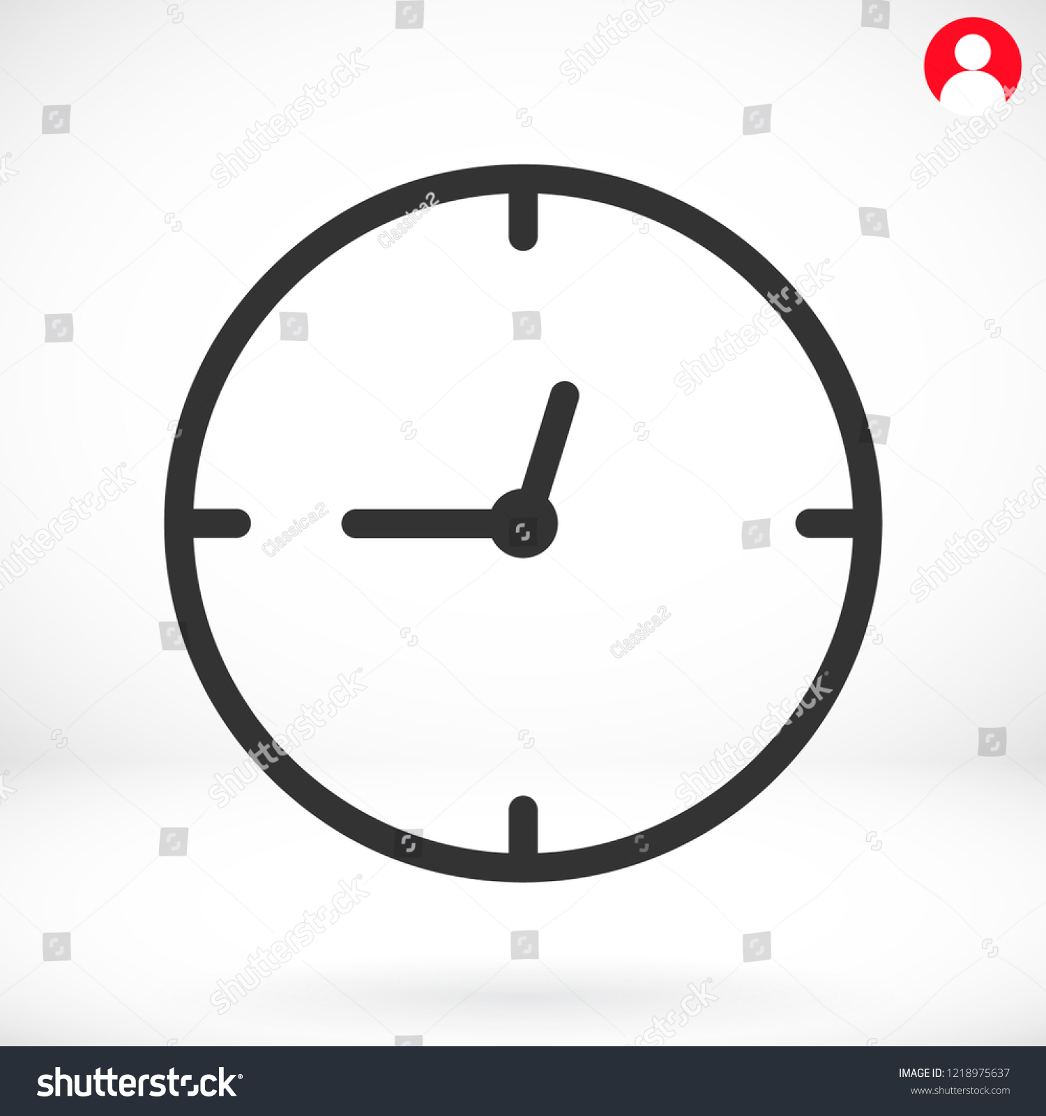 Vector Icon Times Stock Vector (Royalty Free) 1218975637 | Shutterstock