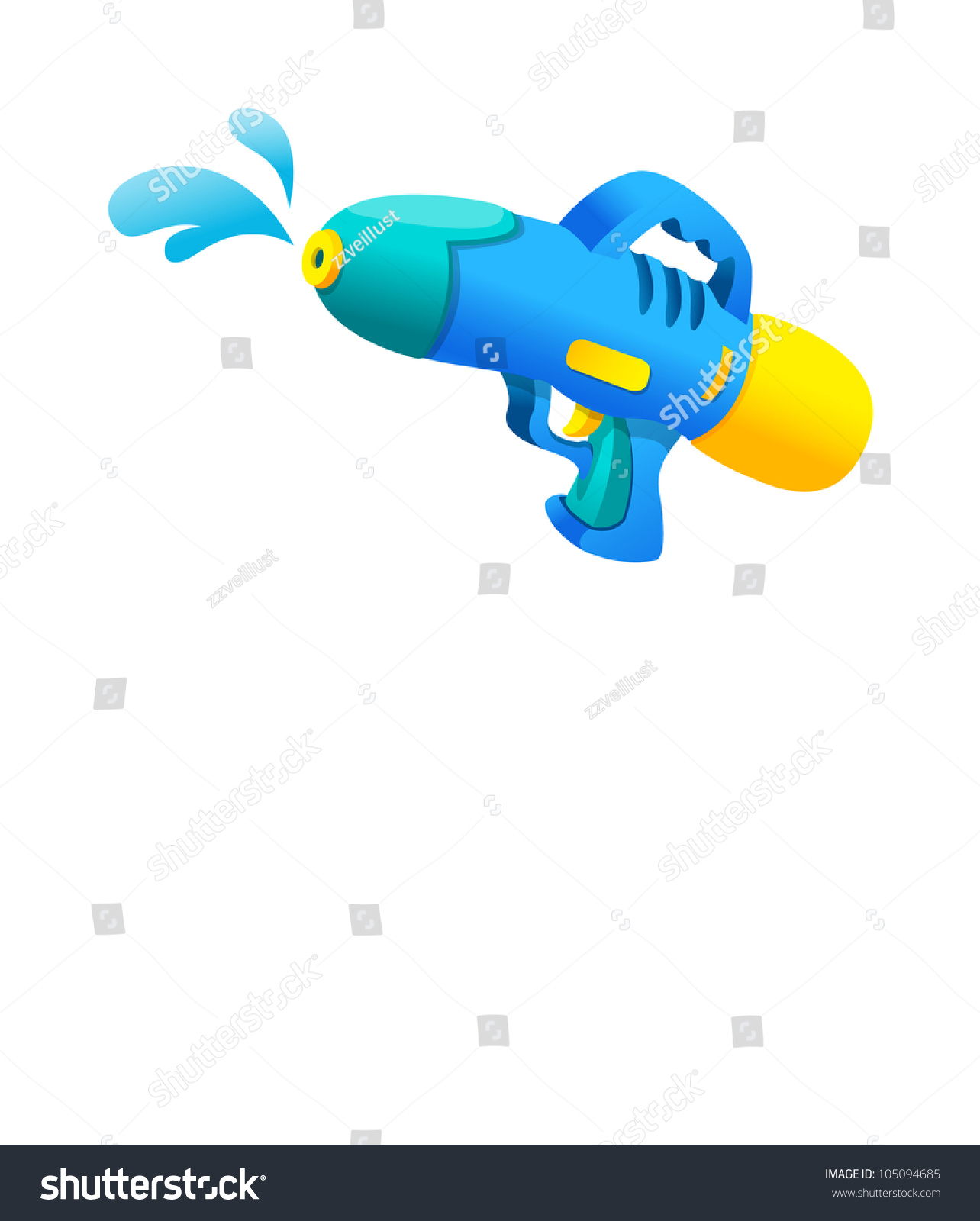 Vector Icon Water Gun Stock Vector (Royalty Free) 105094685 | Shutterstock