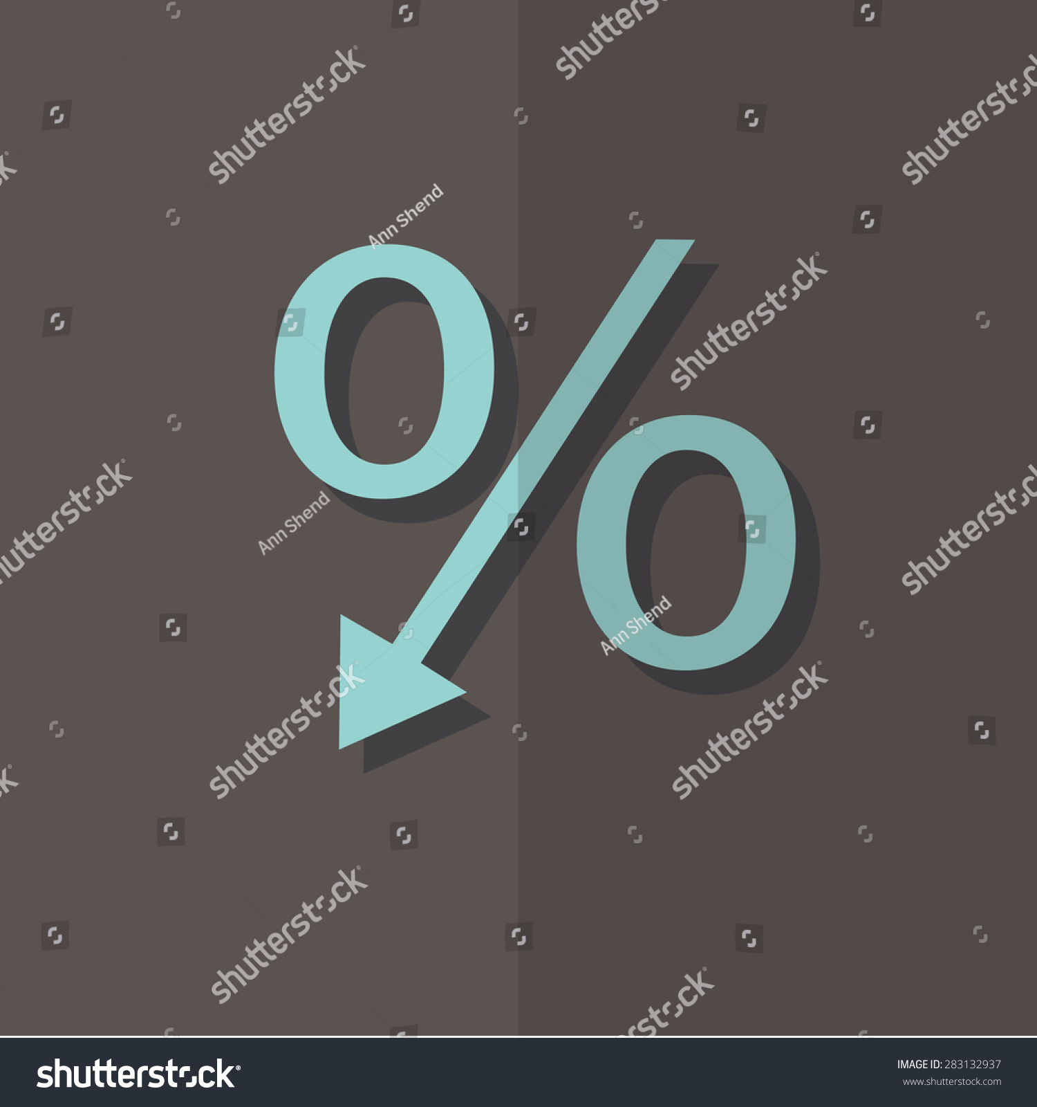 Vector Icons Persent Stock Vector (Royalty Free) 283132937