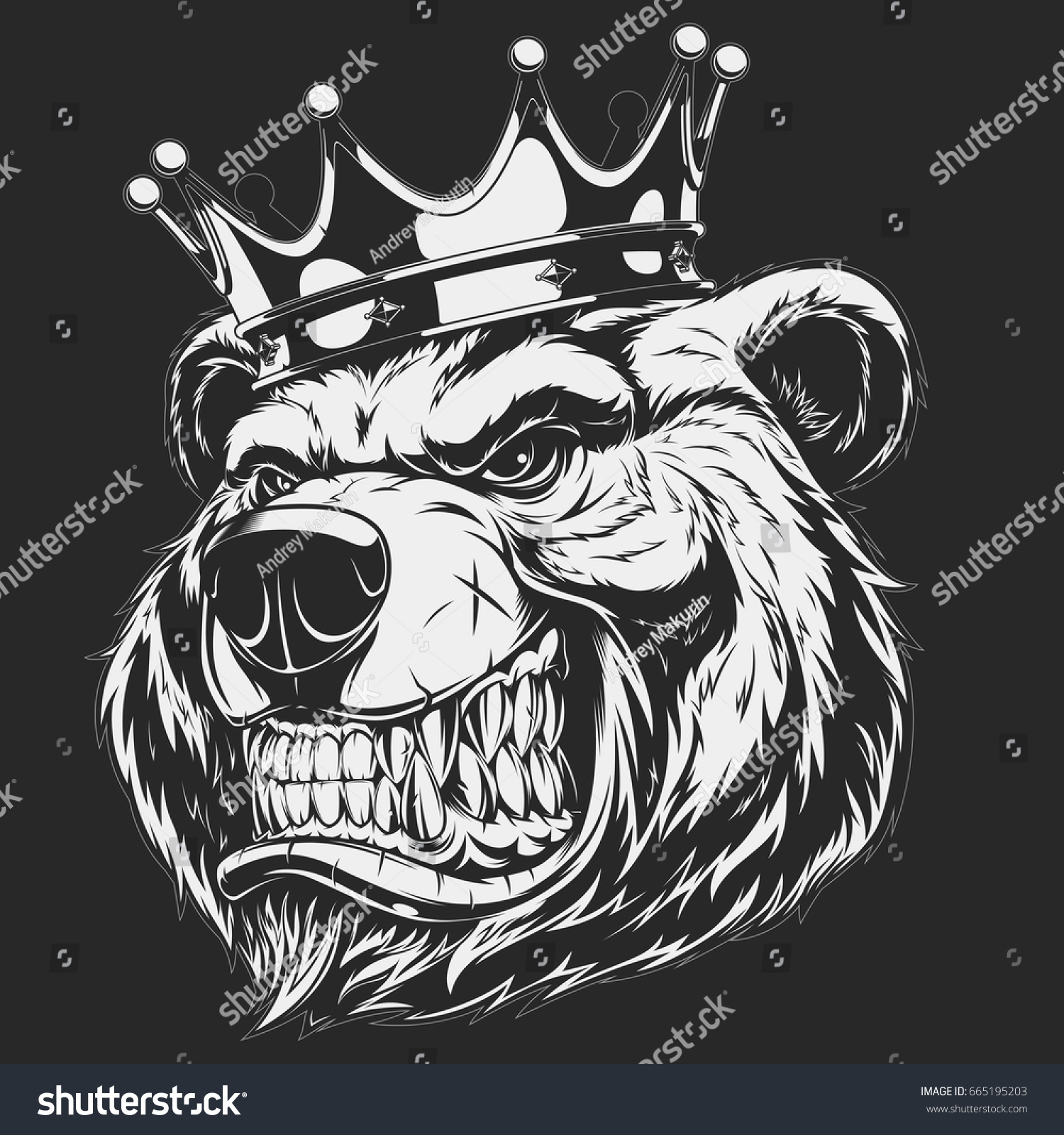 4,240 Bear crown Stock Vectors, Images & Vector Art | Shutterstock