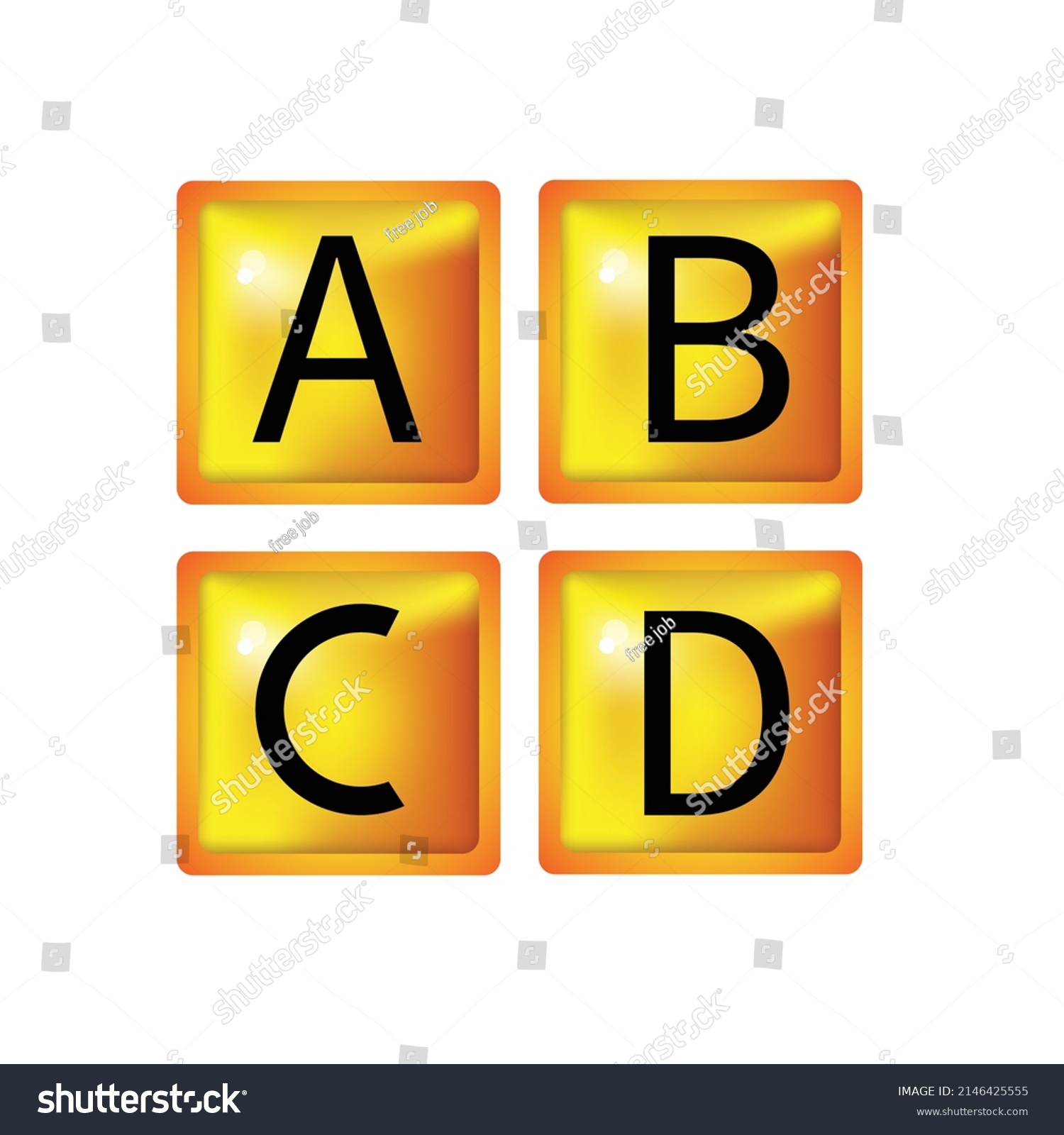 Vector Illustration Abcd Letters Icon Logo Stock Vector Royalty Free 2146425555 Shutterstock