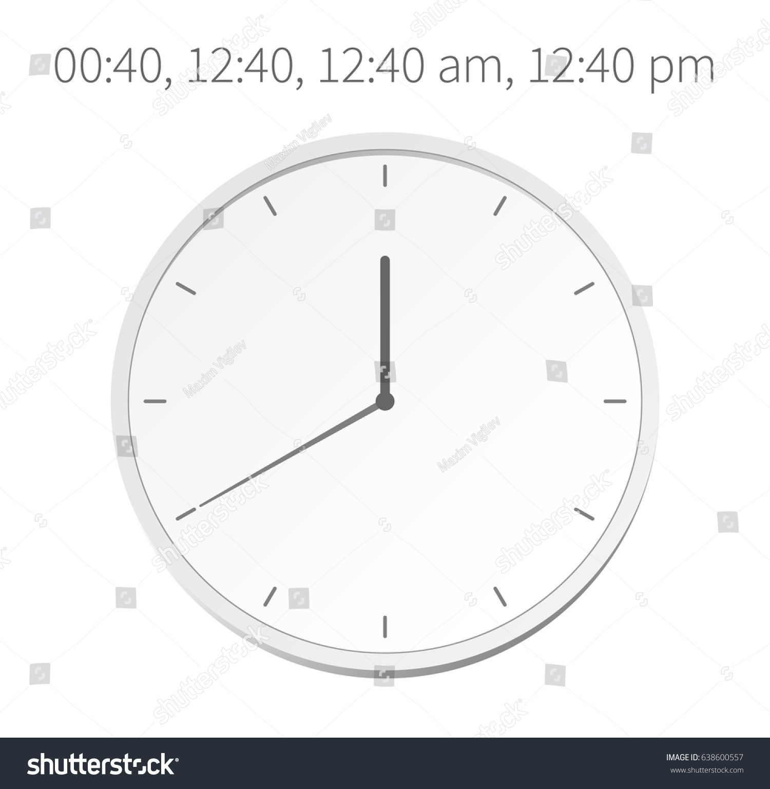 Vector Illustration 0040 1240 1240 1240 Stock Vector (Royalty Free ...