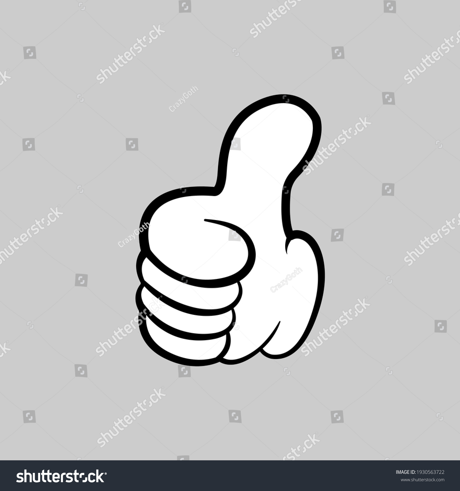 Vector Illustration Black White Like Stock Vector (Royalty Free ...