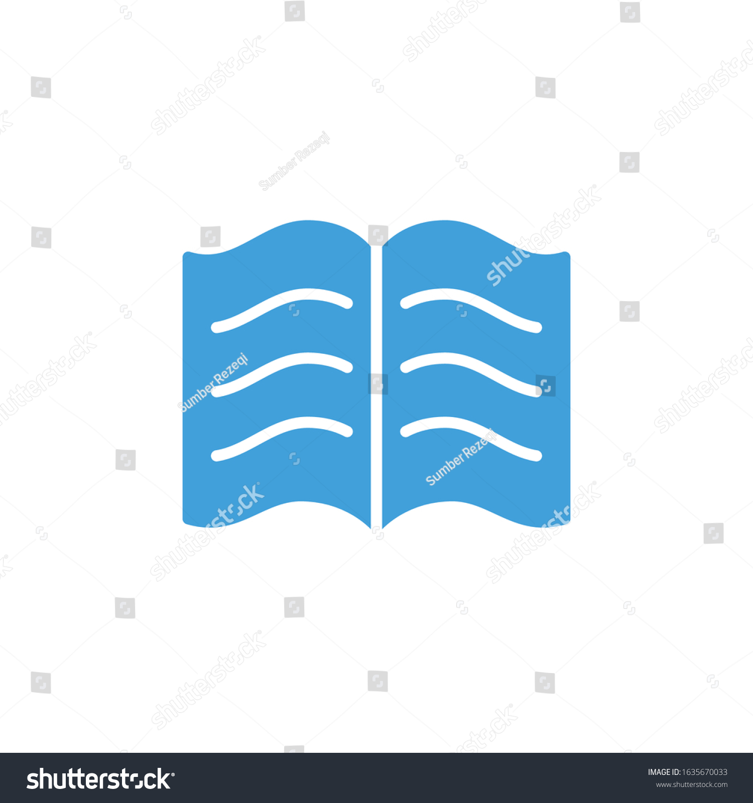 Vector Illustration Book Icon Template Stock Vector (Royalty Free ...