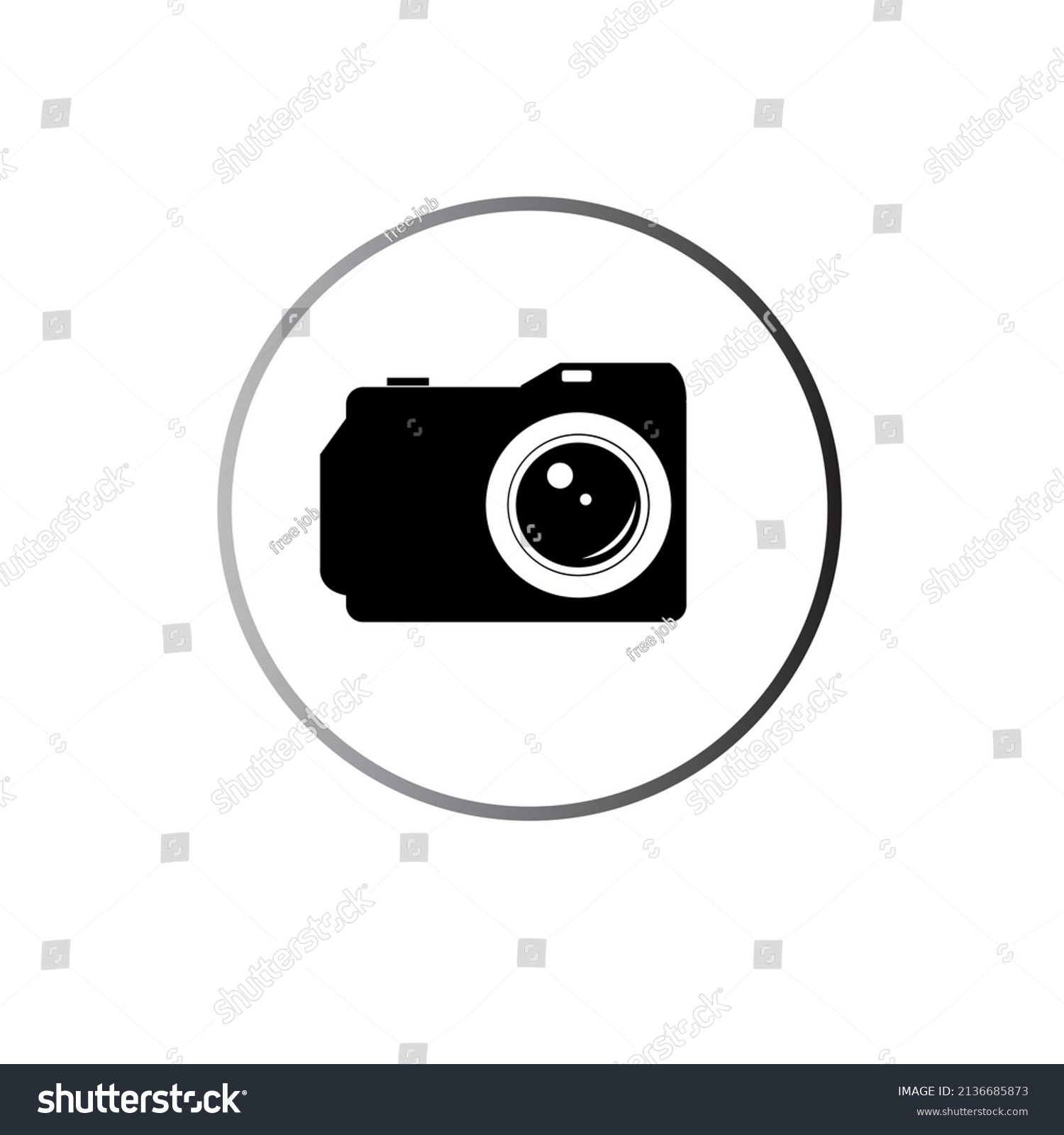 Vector Illustration Camera Desing Template Stock Vector (Royalty Free ...