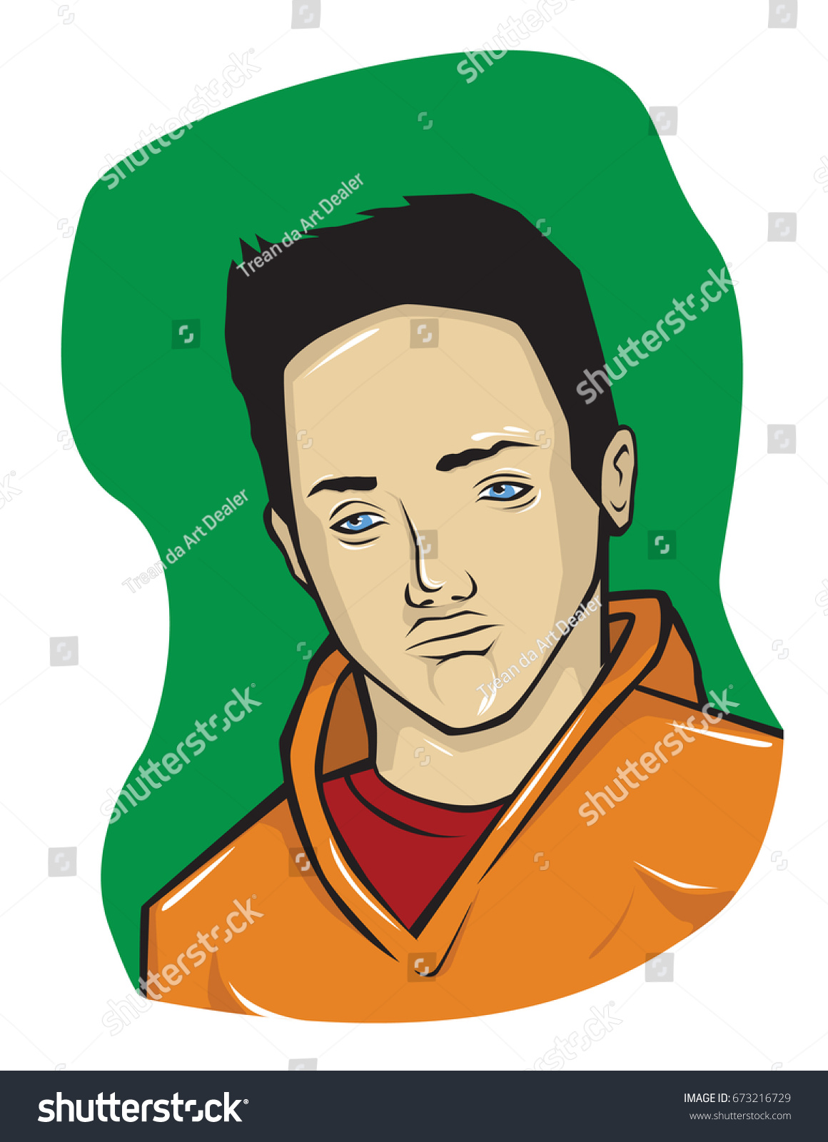 Vector Illustration Cartoon Man Boy Stock Vector (Royalty Free ...