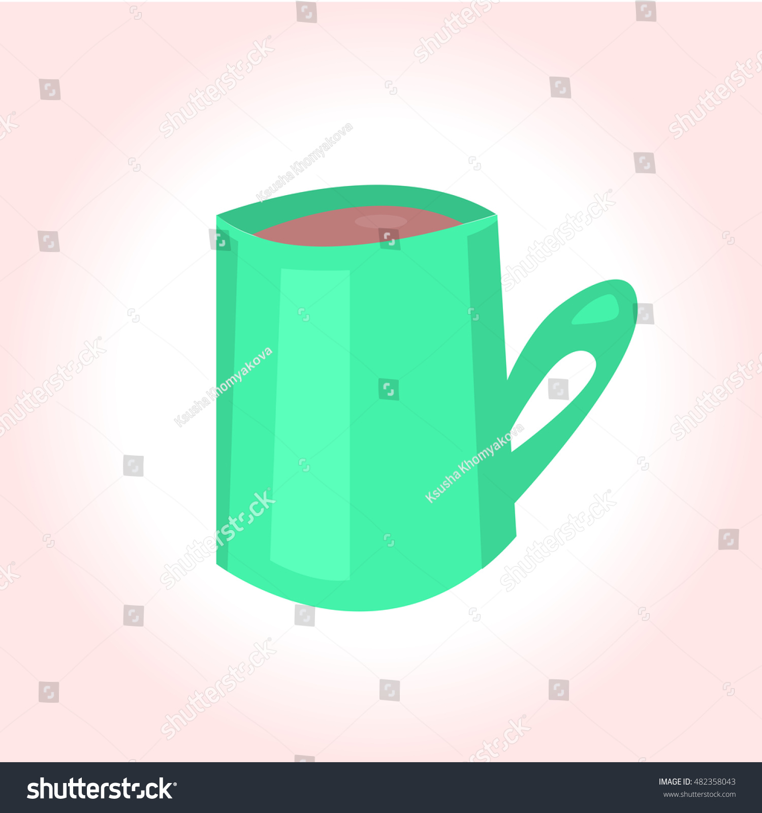 Vector Illustration Cartoon Mug Stock Vector (Royalty Free) 482358043 ...
