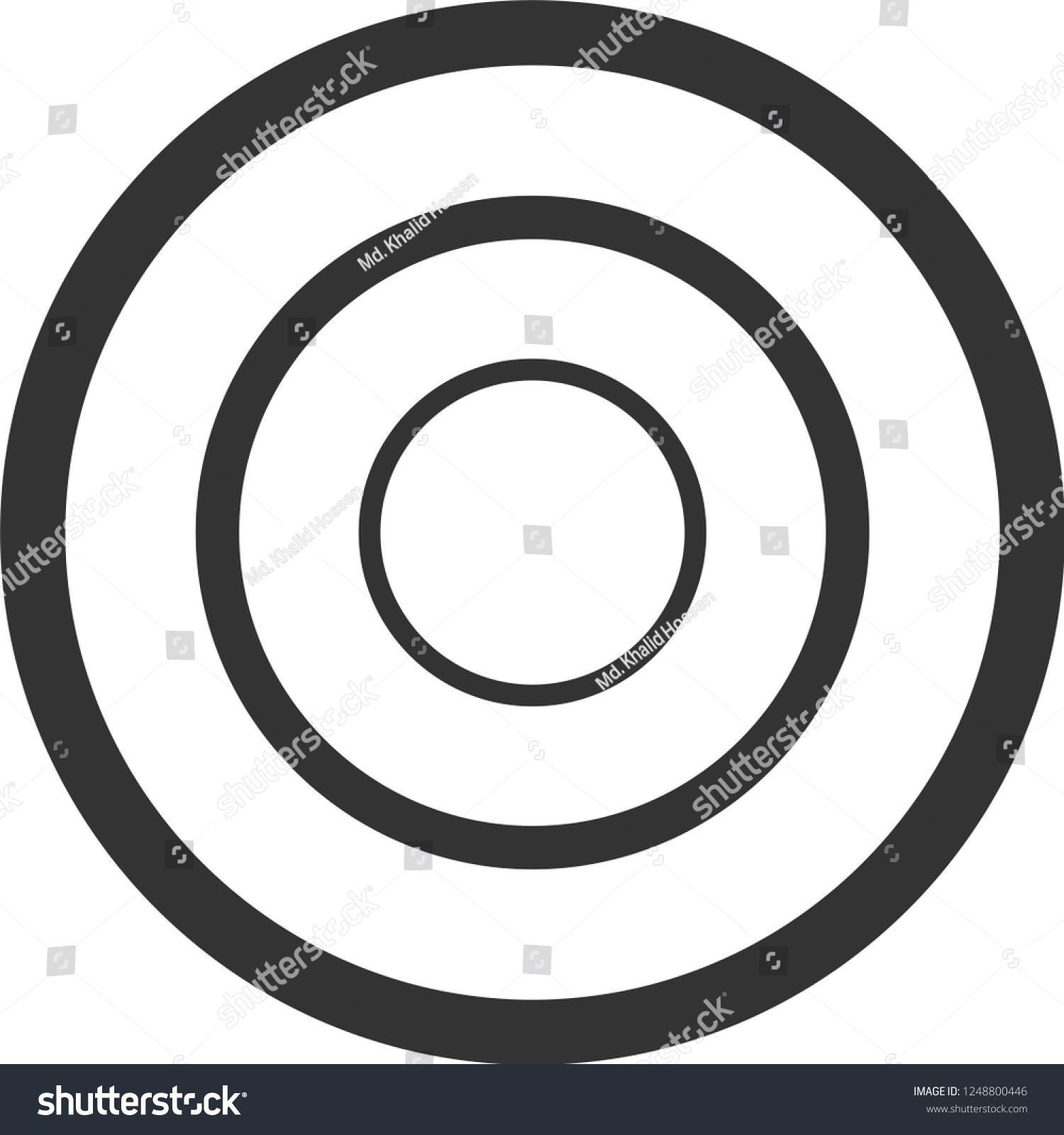 Vector Illustration Circle Alignment Measurement Stock Vector (Royalty ...