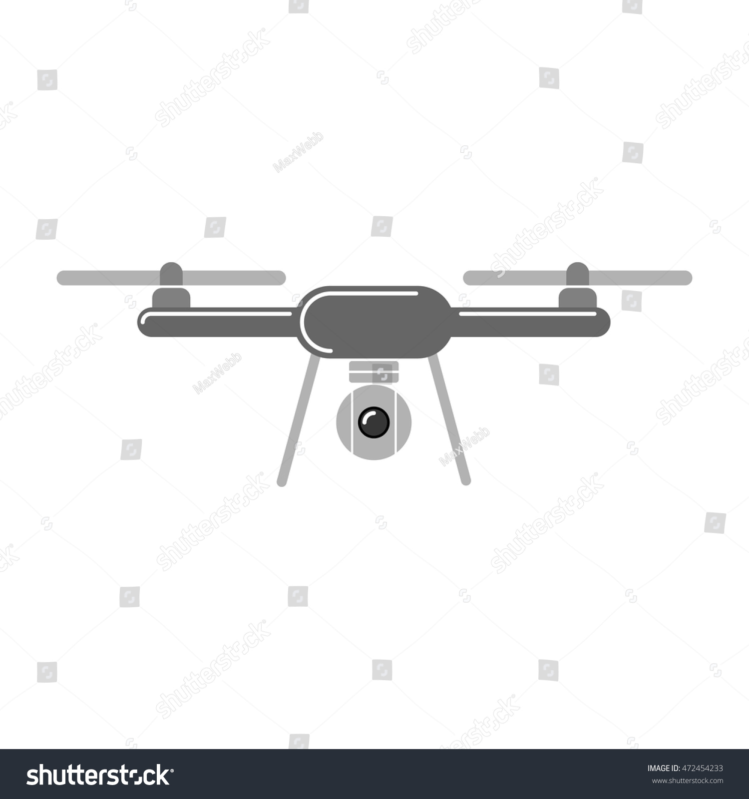 Vector Illustration Drone Camera Fpv Concept Stock Vector (Royalty Free ...