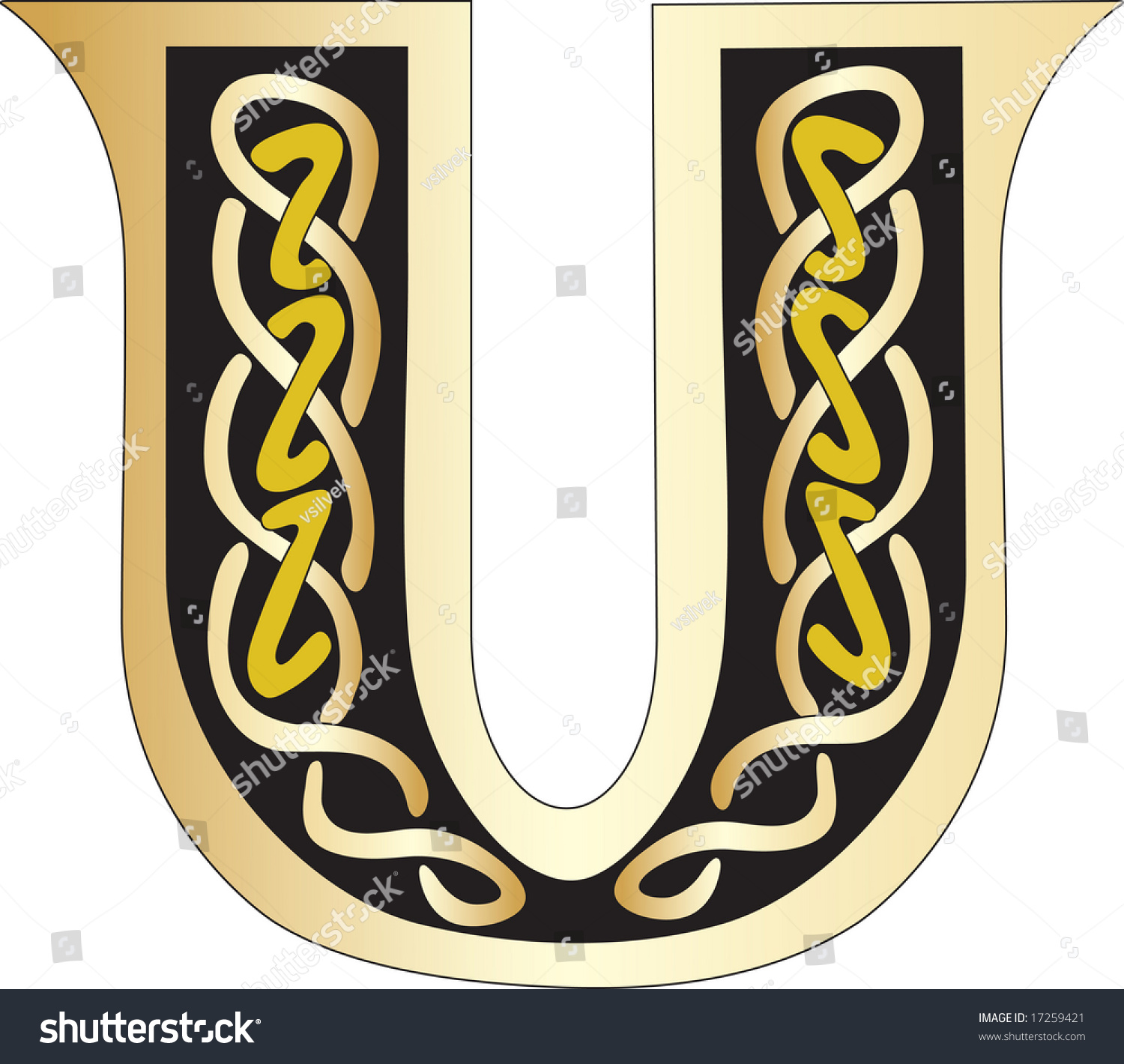 Vector Illustration Celtic Alphabet Stock Vector (Royalty Free) 17259421