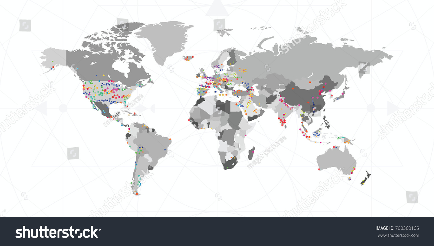 Vector Illustration Data Chart Colorful Spots 库存矢量图（免版税）700360165 ...