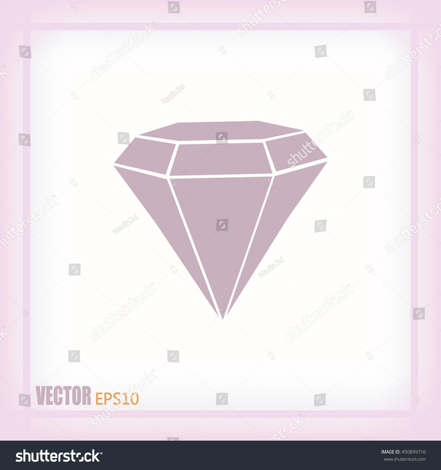 Vector Illustration Gemstone Stock Vector (Royalty Free) 450899716 ...