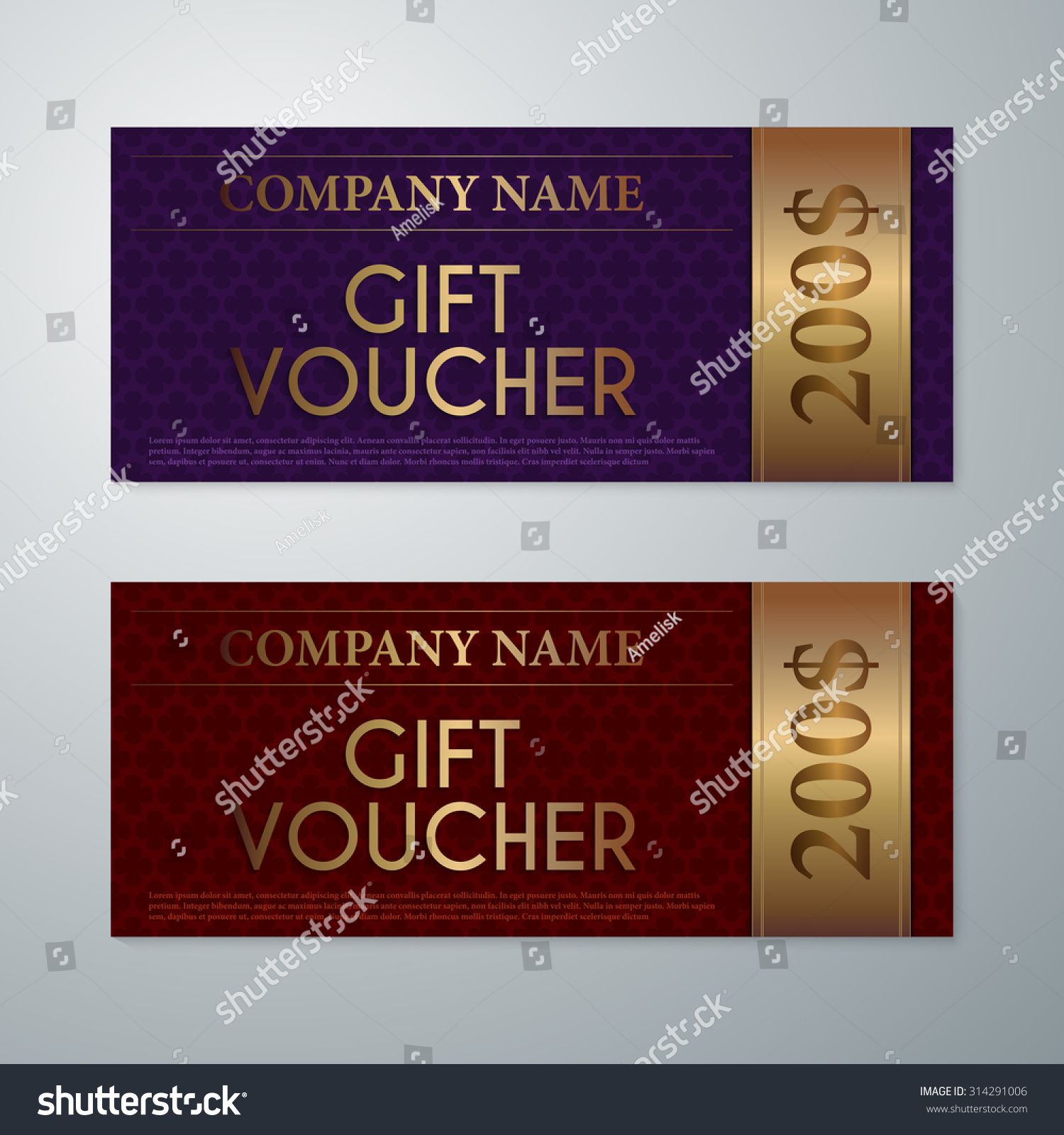 Vector Illustration Gift Voucher Template: Vector có sẵn (miễn phí bản ...