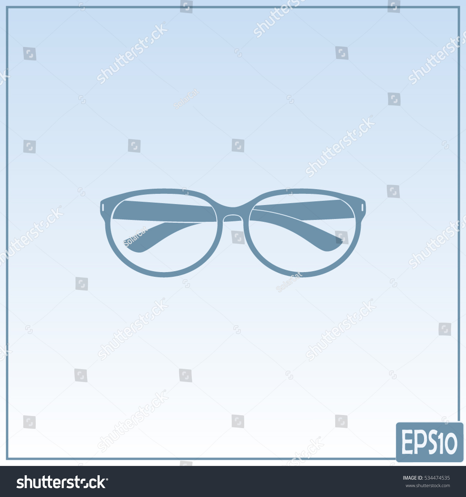 Vector Illustration Glasses Stock Vector (Royalty Free) 534474535 ...