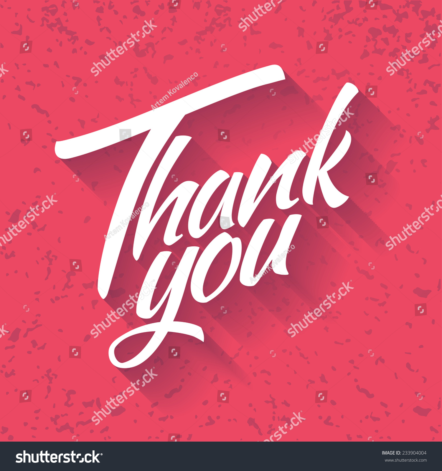 Vector Illustration Header Thank You Design Stock Vector (Royalty Free ...
