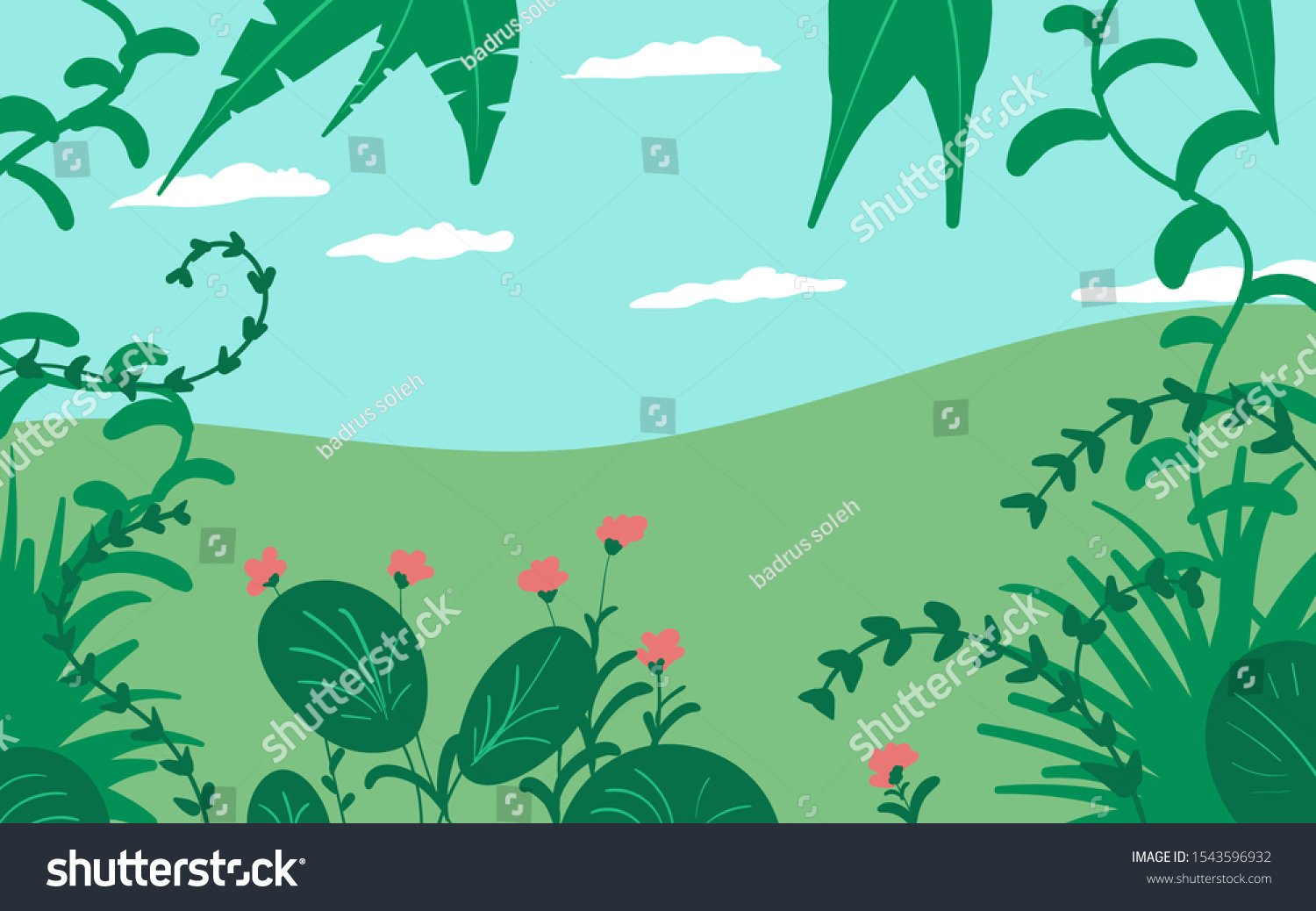 Vector Illustration Trendy Flat Linear Style เวกเตอร์สต็อก ปลอดค่า