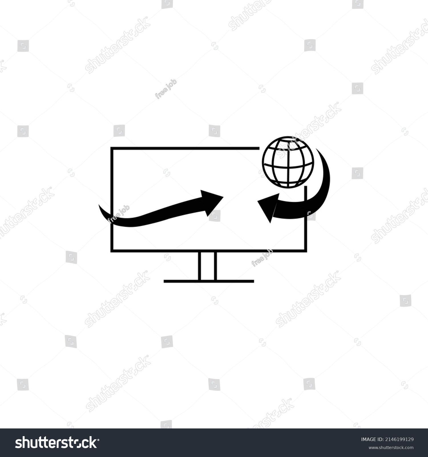 Vector Illustration Internet Icon Design Template Stock Vector (Royalty ...
