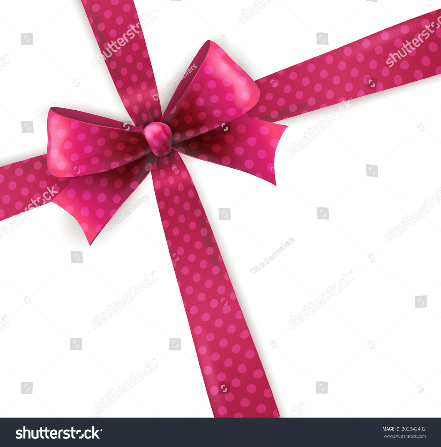 Vector Illustration Isolated Purple Polka Dots Bow - 202342492 ... Vector Illustration Isolated Purple Polka Dots Bow - 202342492 ...