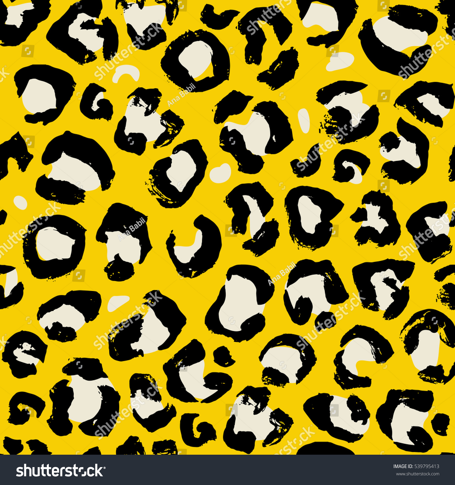 Yellow Animal Print